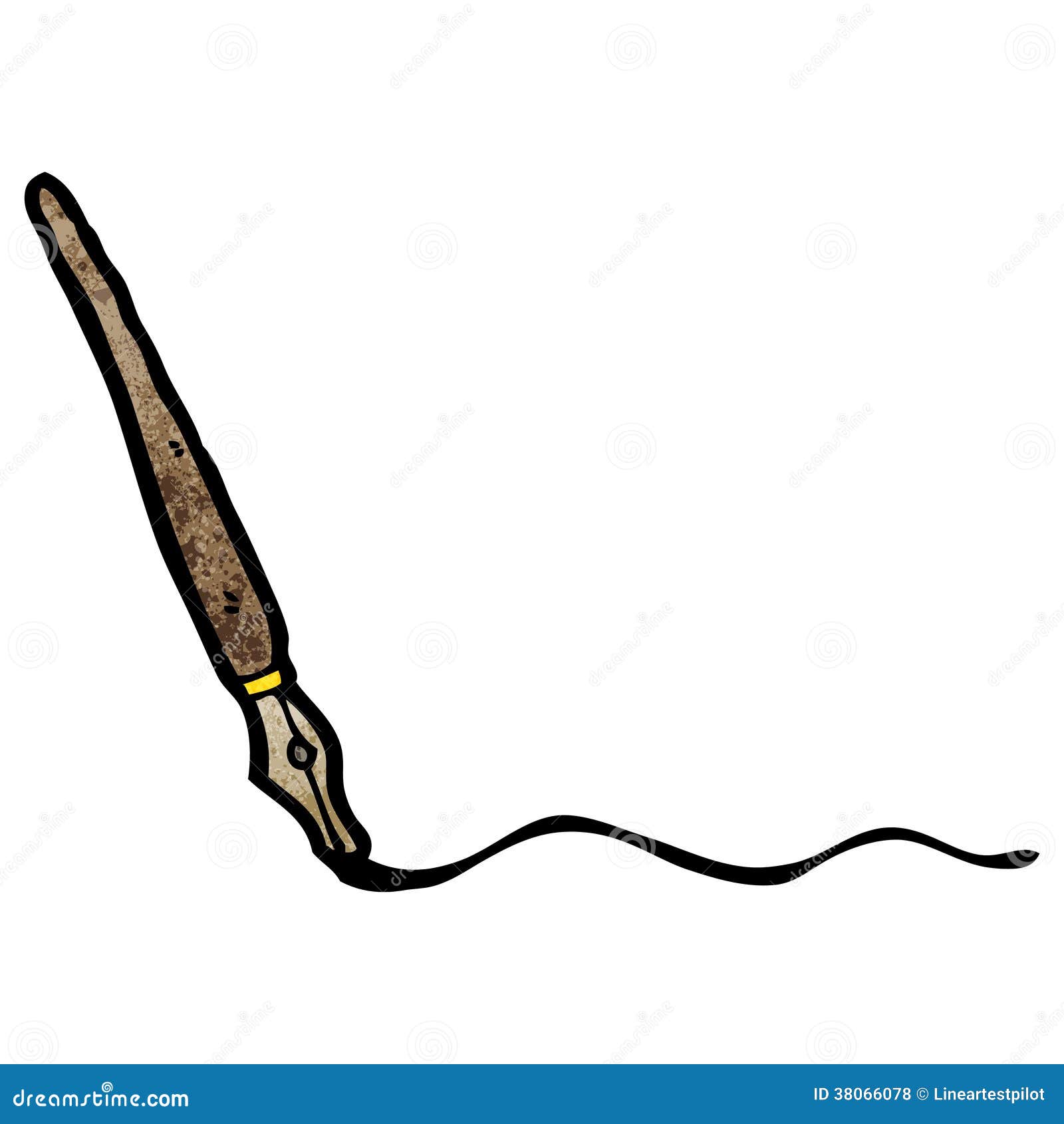 Cartoon ink pen stock vector. Illustration of stylus - 38066078