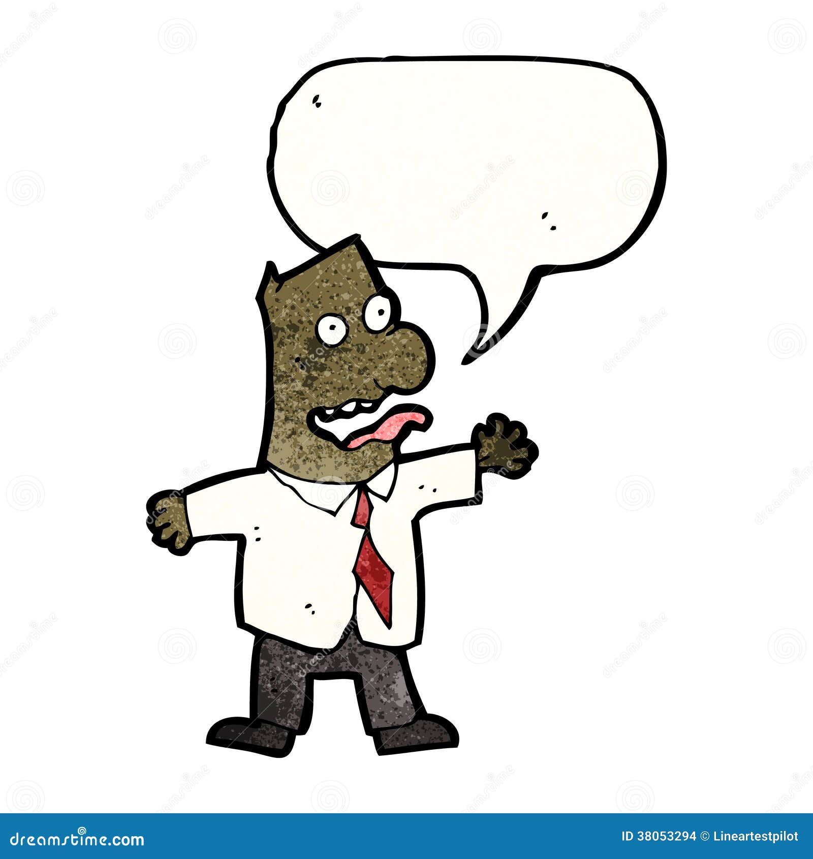 Cartoon Of Insane Man Or Maniac Killer Walking With Big Knife ...