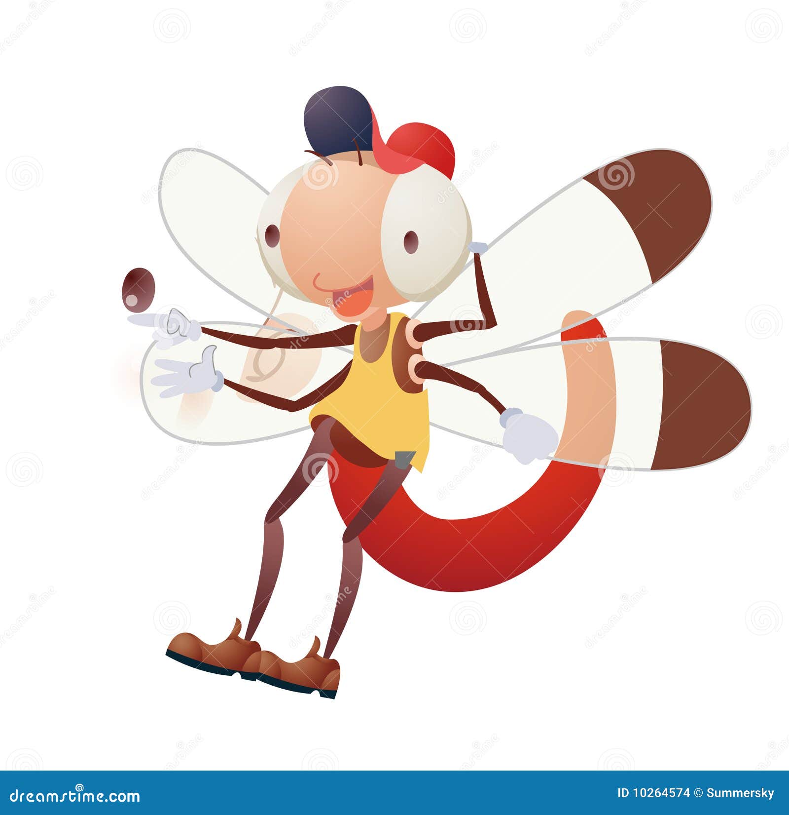 Cartoon Insect stock illustration. Illustration of eyes - 10264574