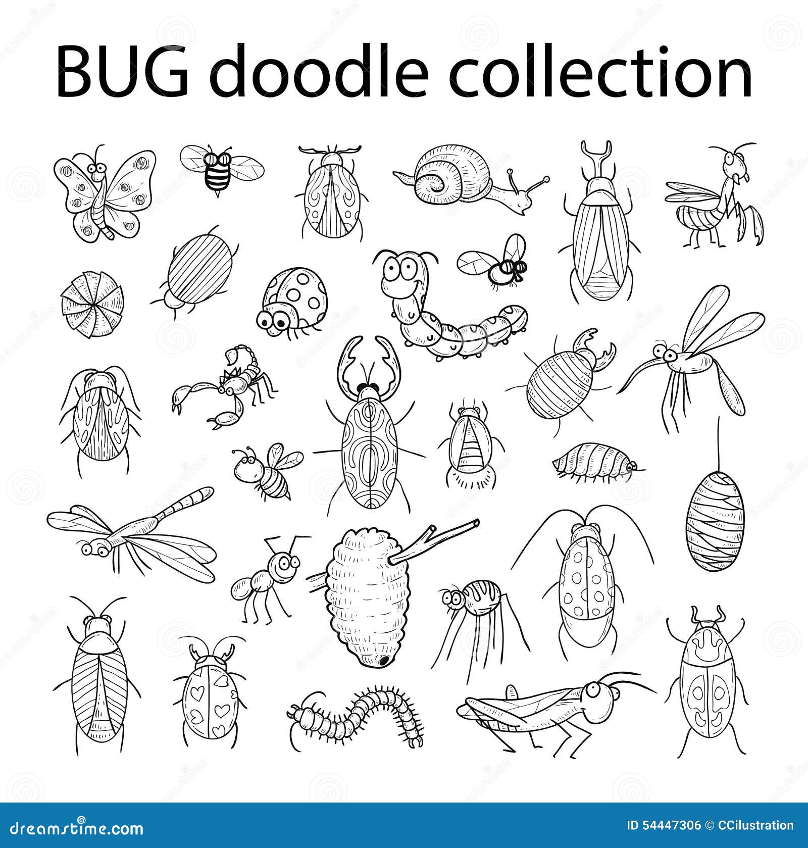 Cartoon Insect Bug Icon, Vector Illustration Stock Vector ...