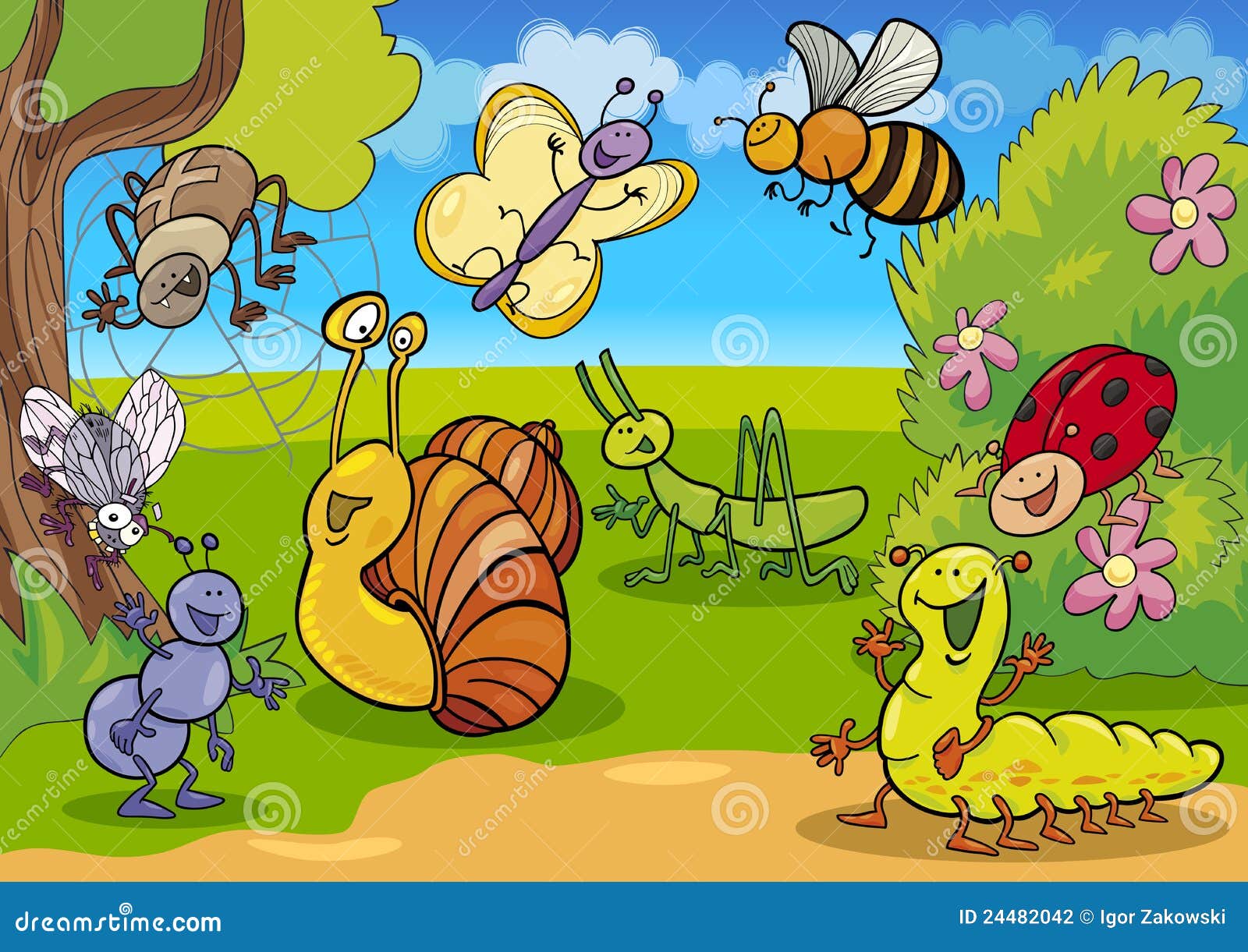 Insects Vector Illustration | CartoonDealer.com #11353078