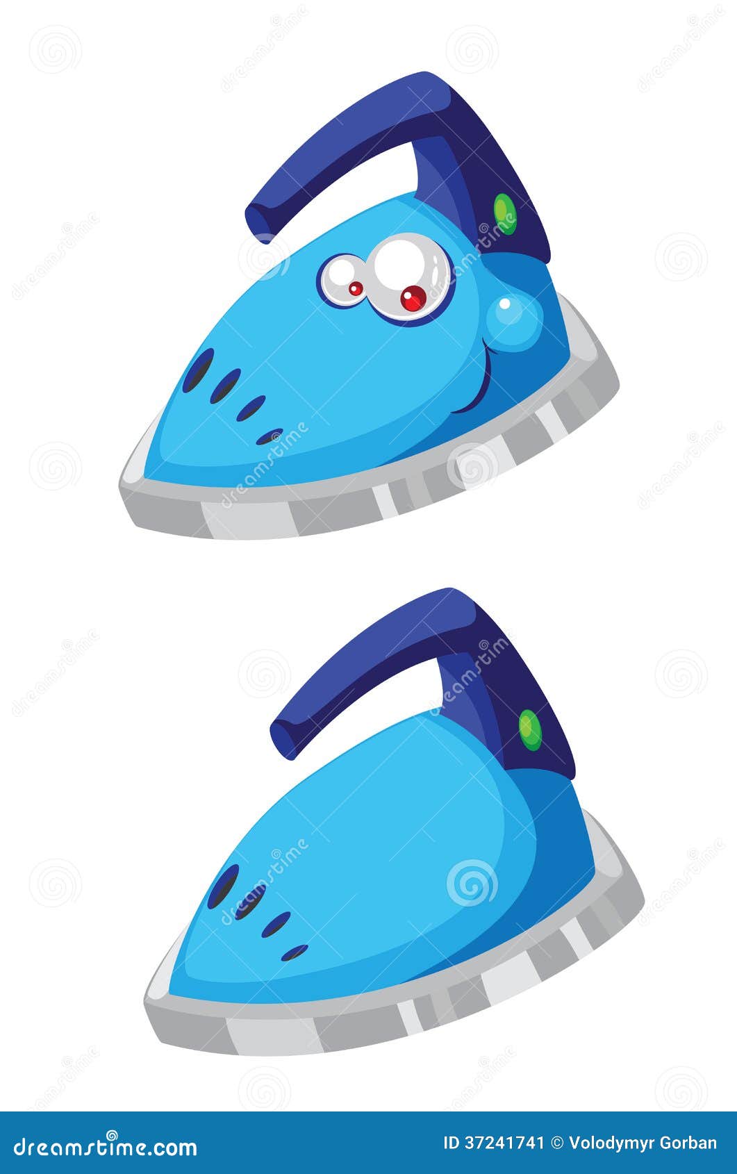 Cartoon iron stock vector. Illustration of household - 37241741