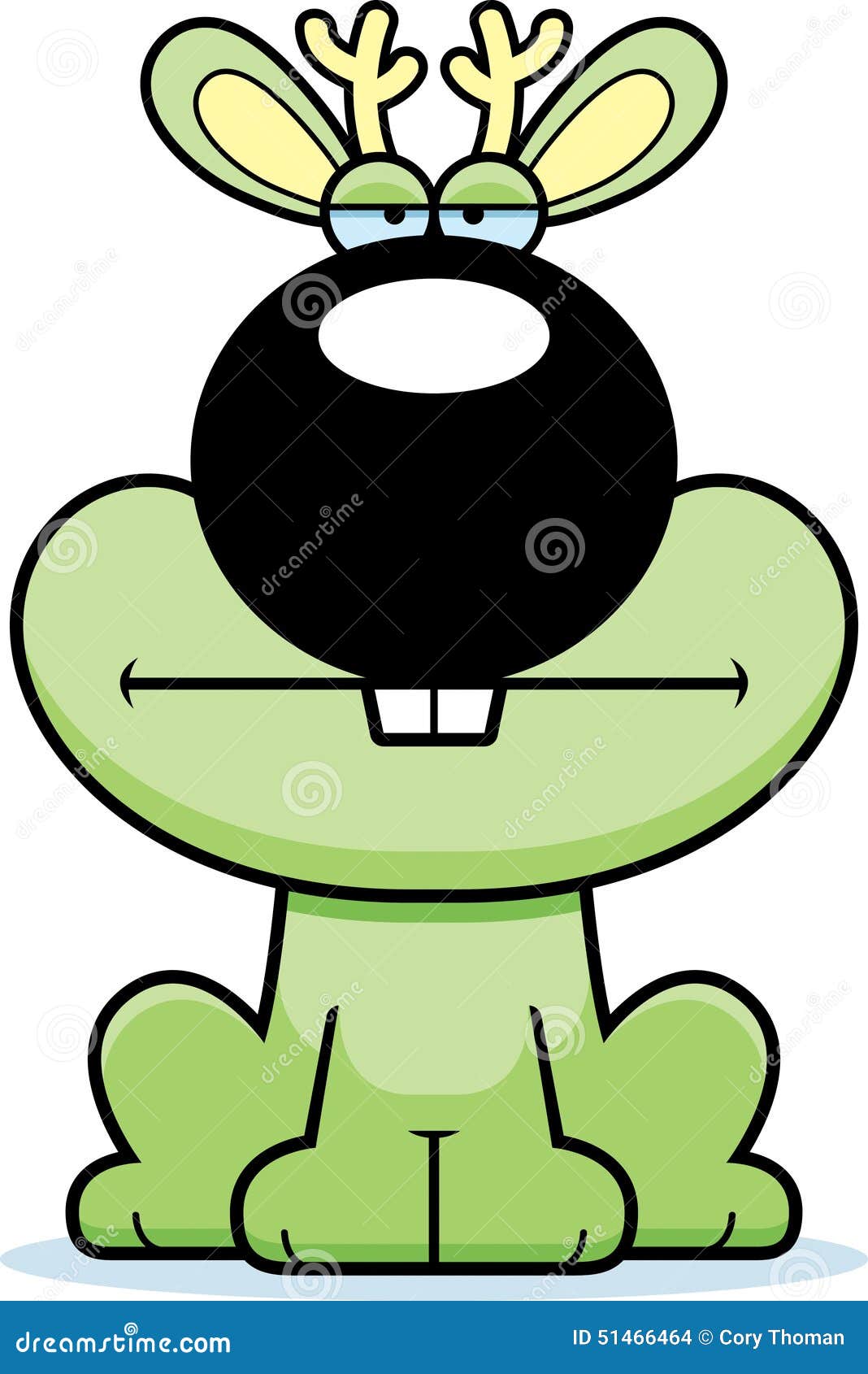 Cartoon Jackalope Bored stock vector. Illustration of graphic - 51466464