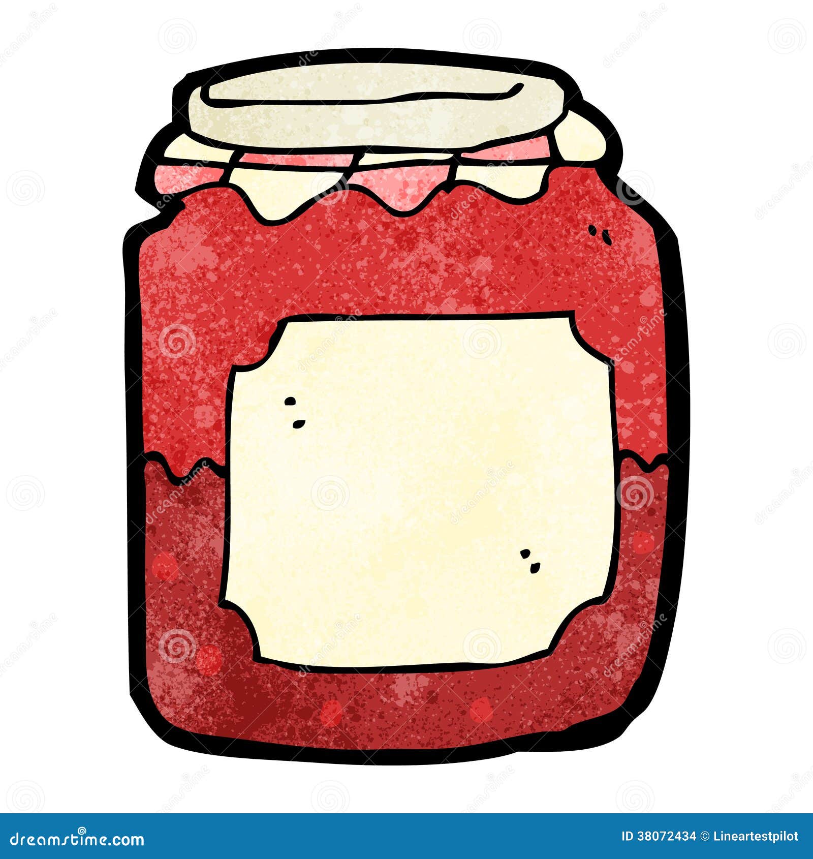 Cartoon jam jar stock illustration. Illustration of drawn - 38072434
