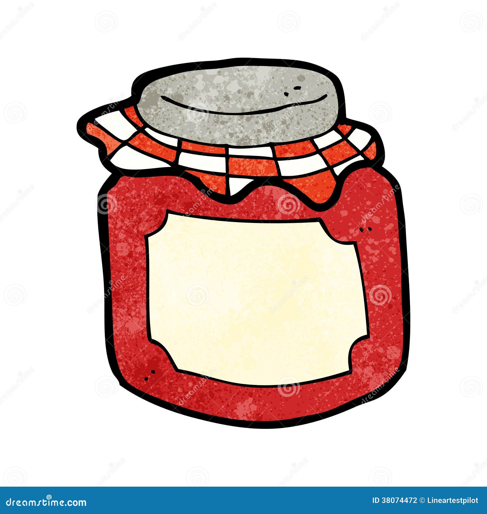 Cartoon jam jar stock illustration. Illustration of cute - 38074472