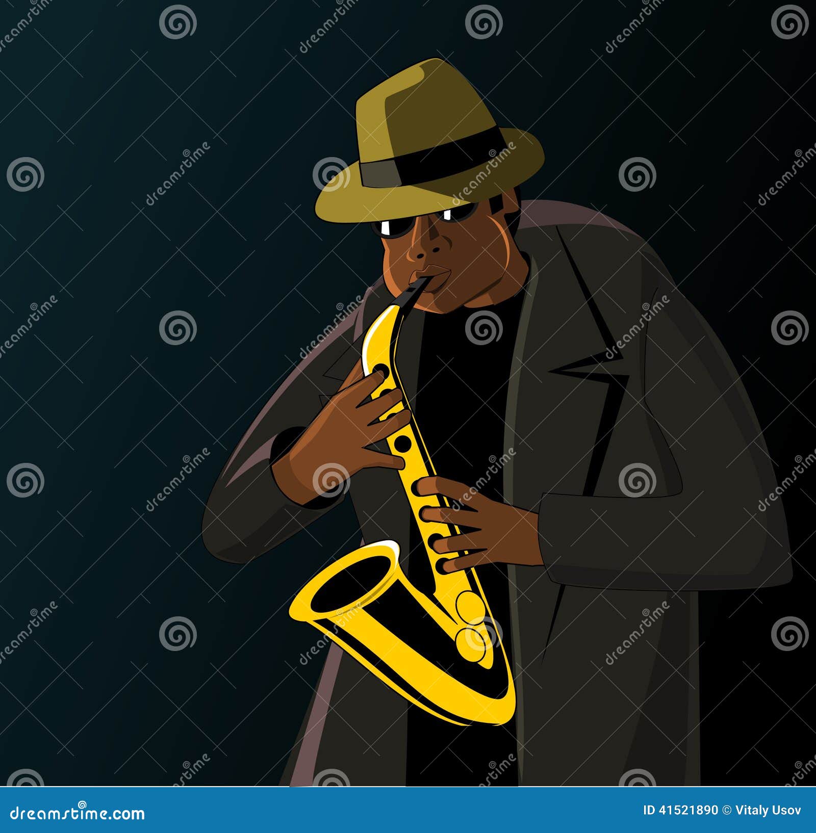 Cartoon Jazzman Stock Illustrations – 421 Cartoon Jazzman Stock ...