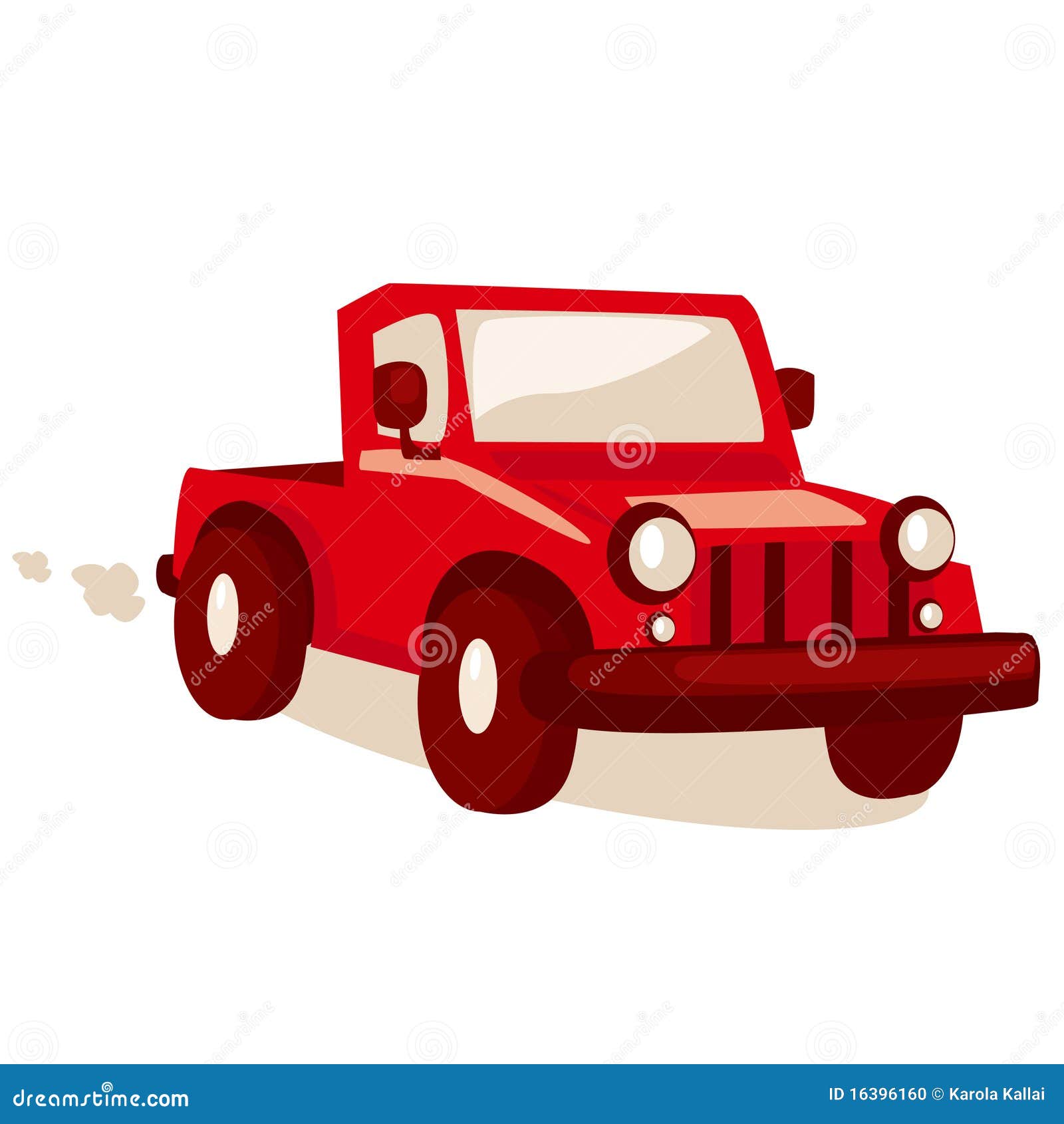 Cartoon jeep stock vector. Illustration of speed, clip - 16396160