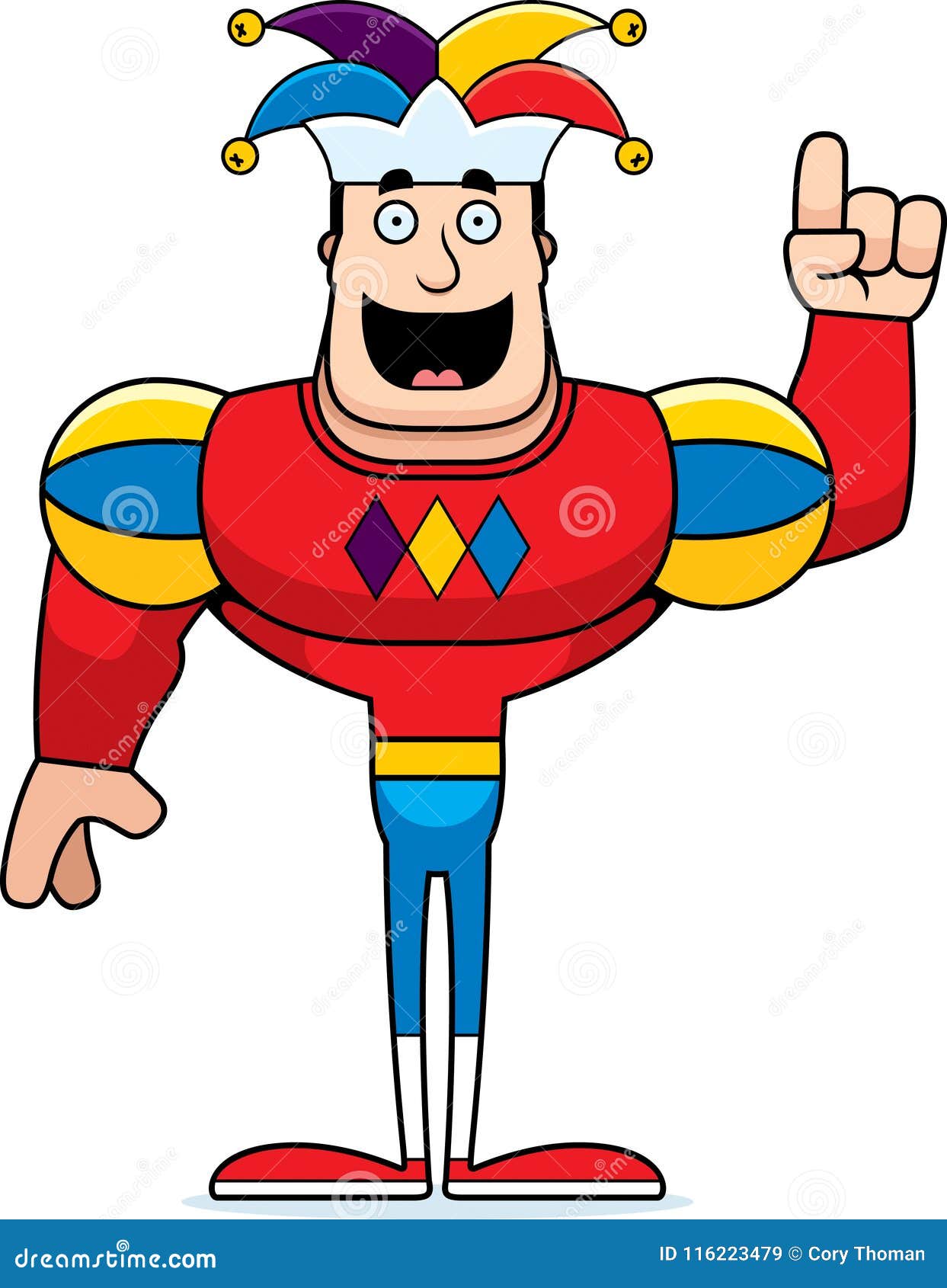 Cartoon Jester Idea stock vector. Illustration of vector - 116223479