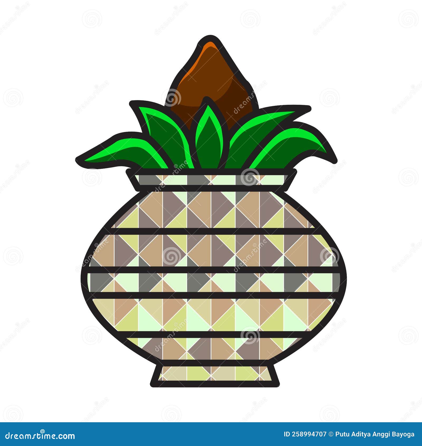 Cartoon kalash stock vector. Illustration of culture - 258994707