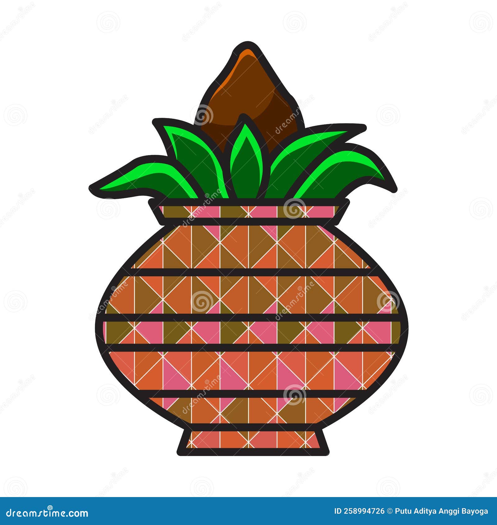 Cartoon kalash stock vector. Illustration of kalash - 258994726