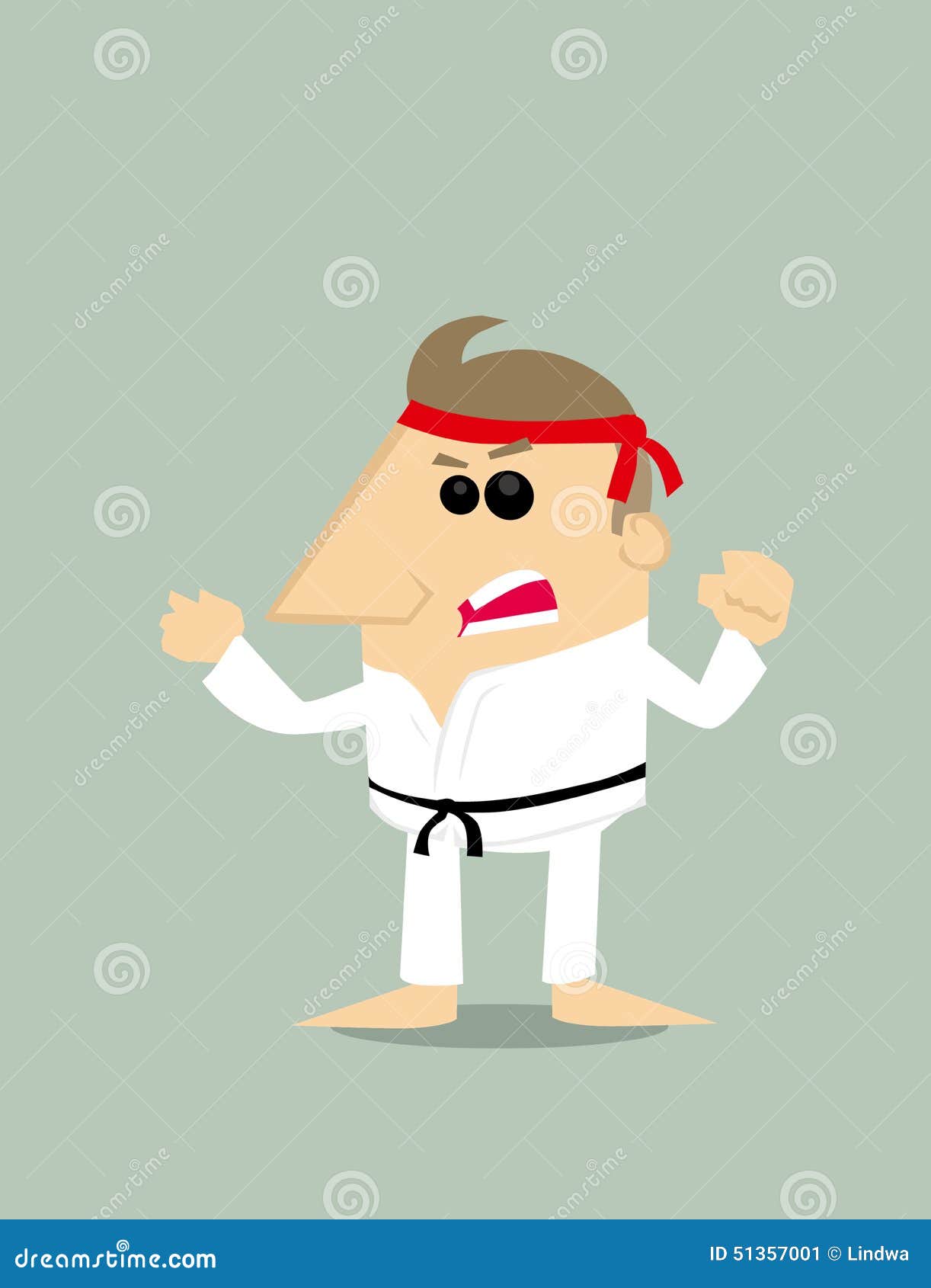 Cartoon Karate Training Illustration | CartoonDealer.com #156710272