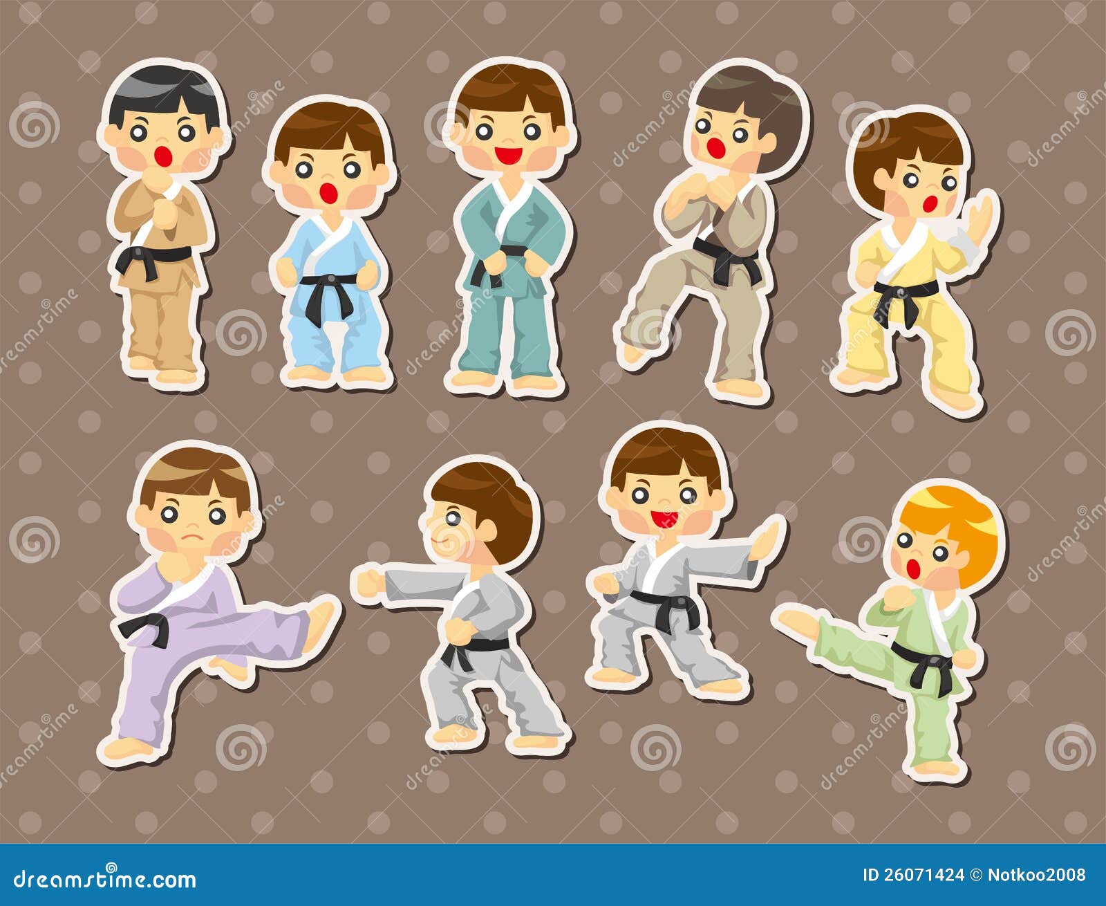 Cartoon Karate Training Illustration | CartoonDealer.com #156710272