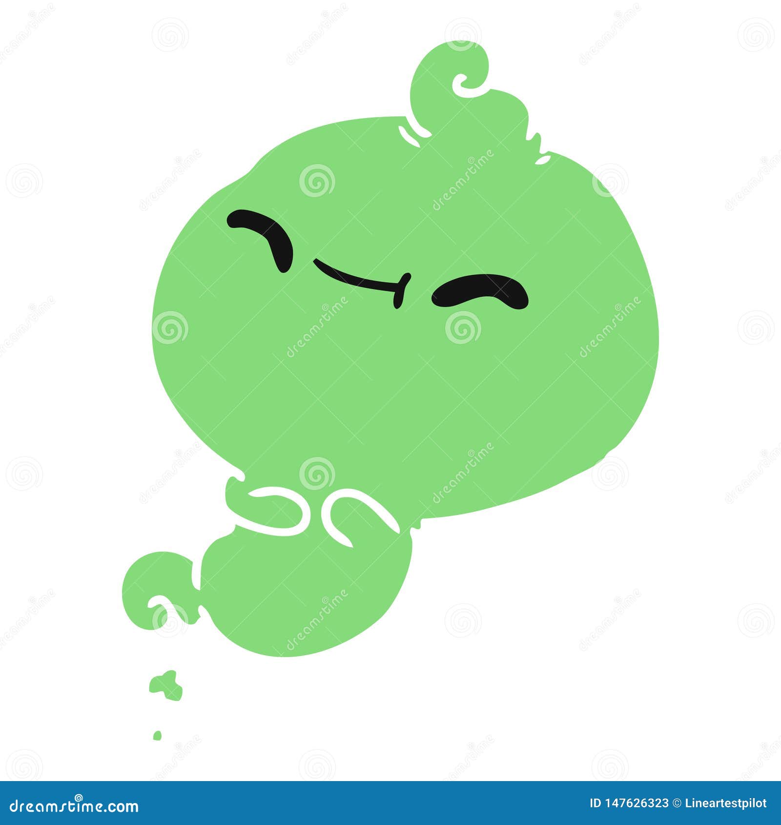Cartoon of Kawaii Scary Ghost Stock Vector - Illustration of kawaii ...