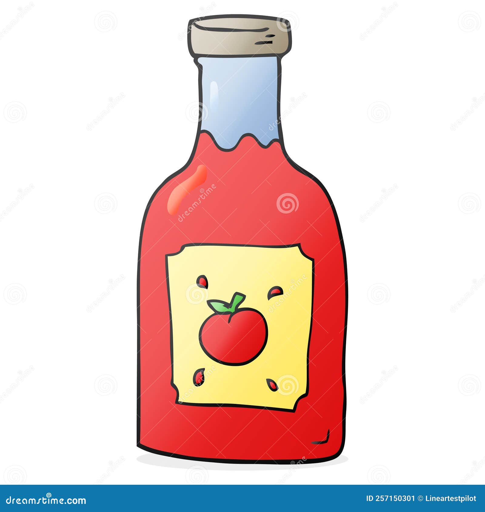 Cartoon Ketchup Picture. Image: 257150301