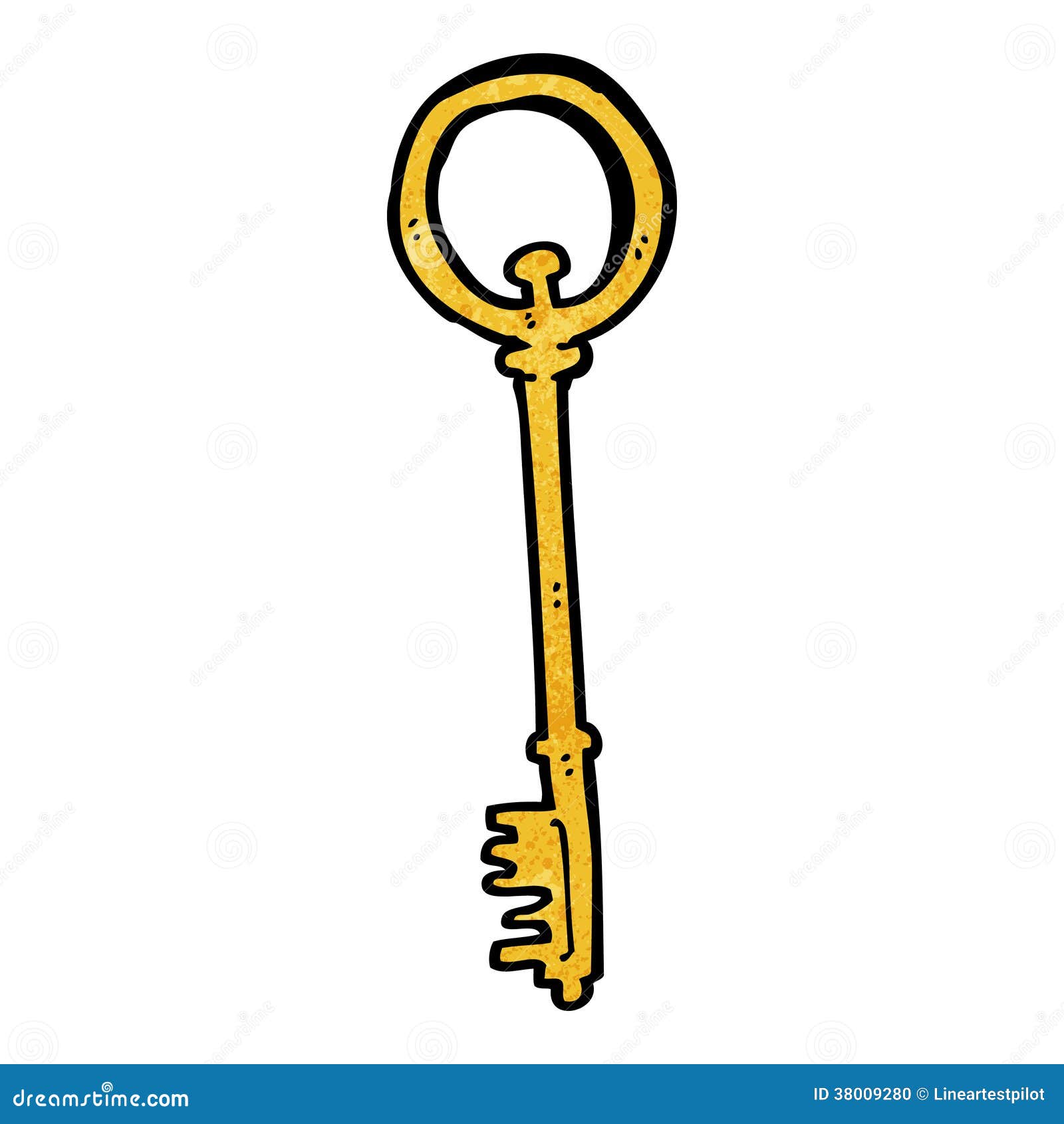 Cartoon key stock vector. Illustration of clip, style - 38009280
