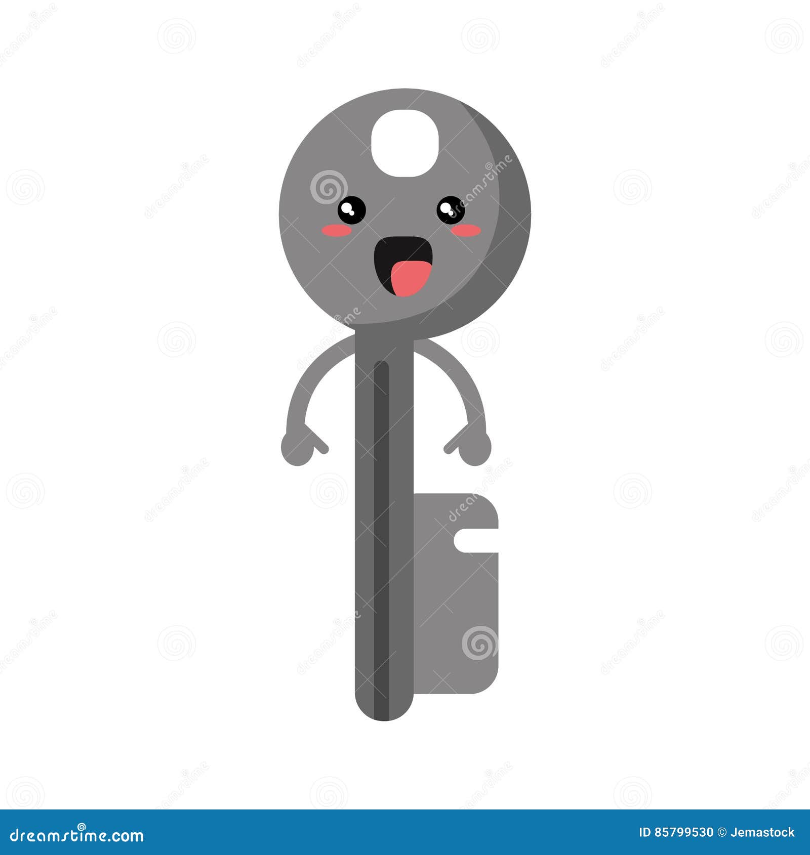 Cartoon Key Steel Tool Open Stock Vector - Illustration of protect ...