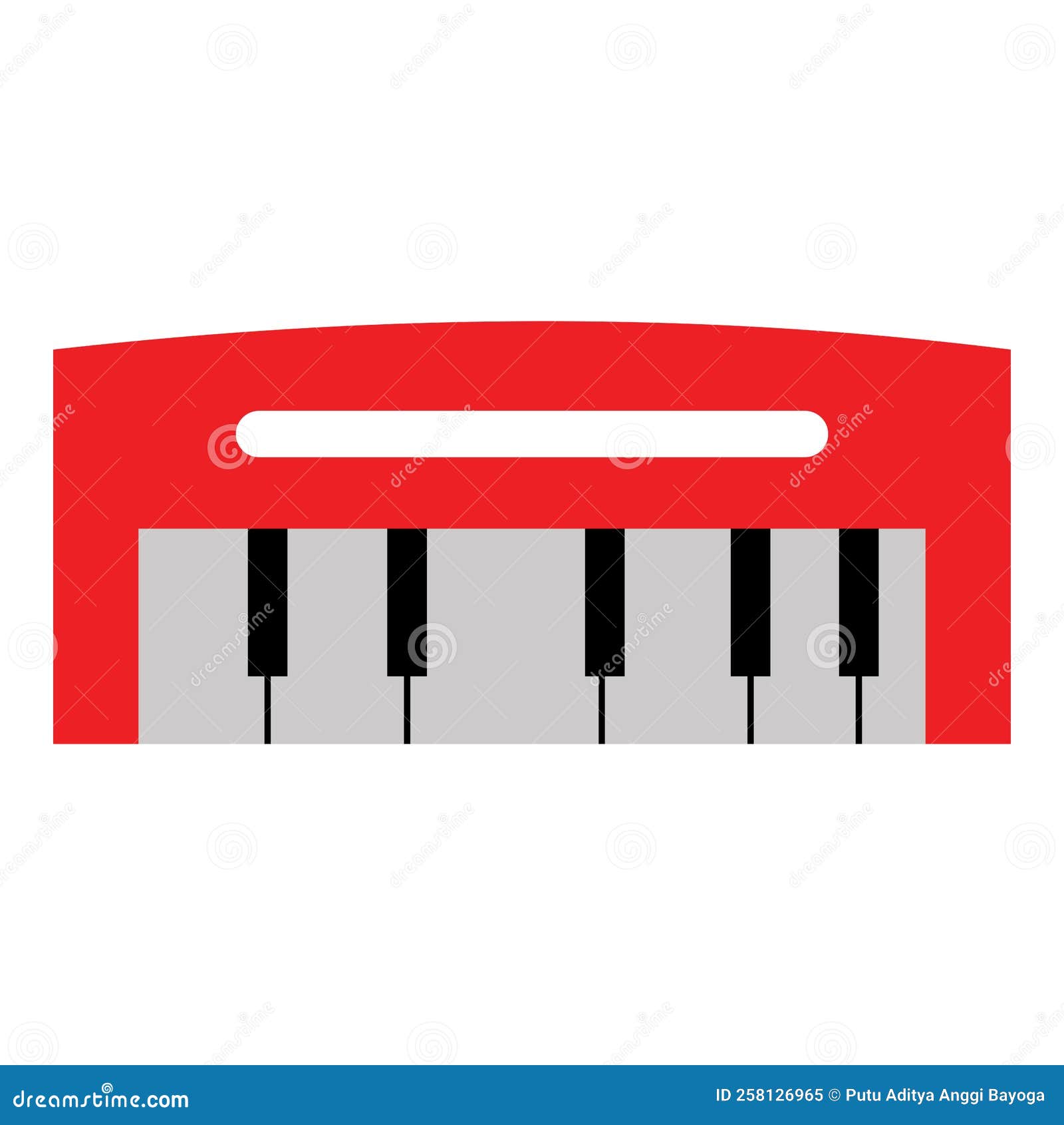 Cartoon keyboard stock vector. Illustration of keyboard - 258126965