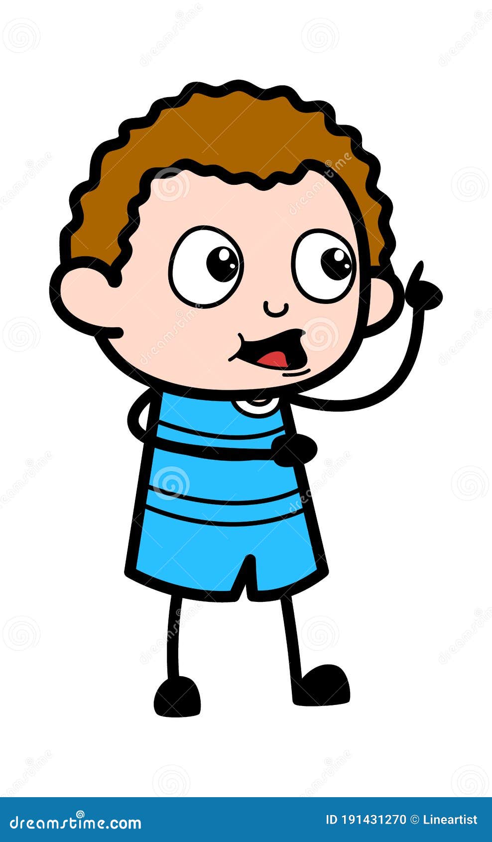 Cartoon Kid Communicating stock illustration. Illustration of ...