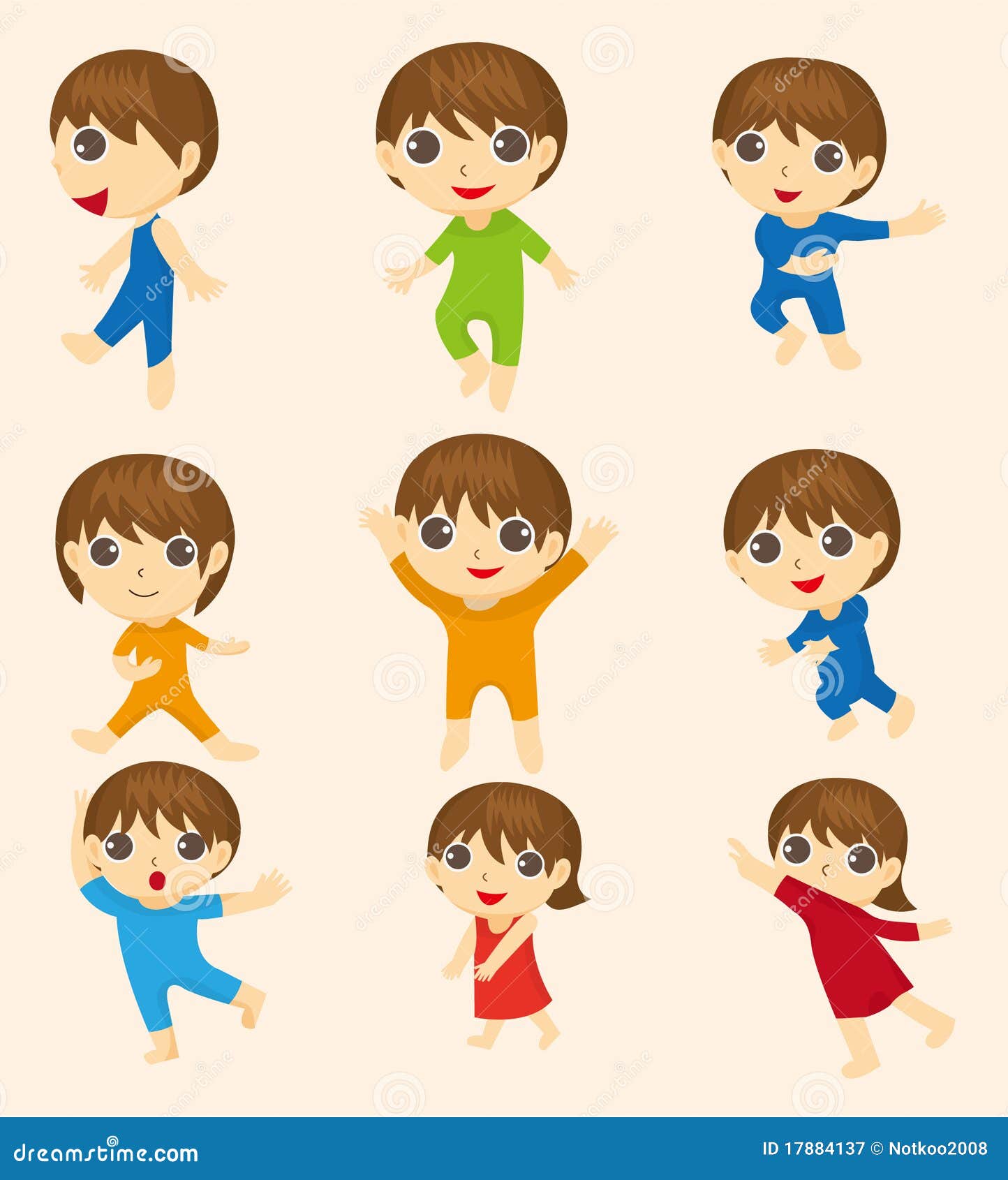 Cartoon kid icon stock illustration. Illustration of play - 17884137