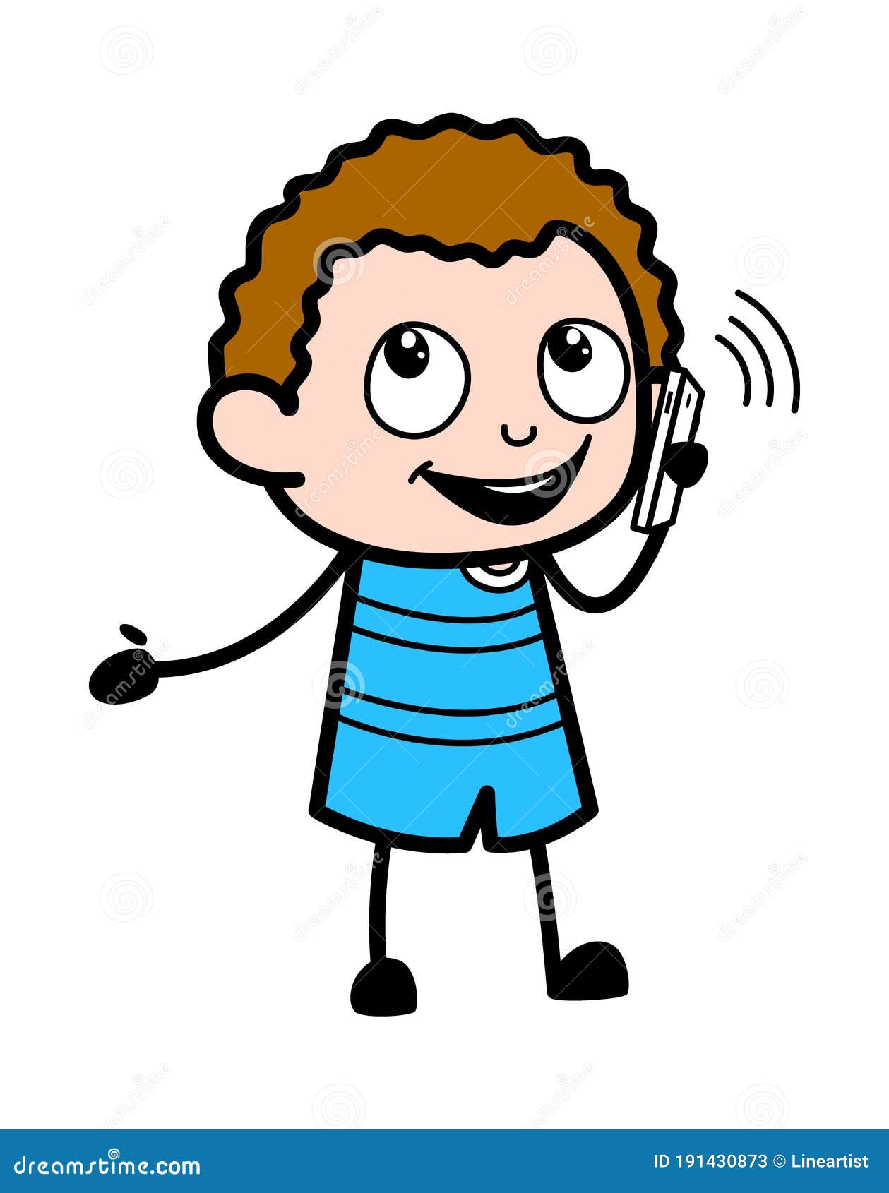 Innocent Phone Cartoon Royalty-Free Illustration | CartoonDealer.com ...
