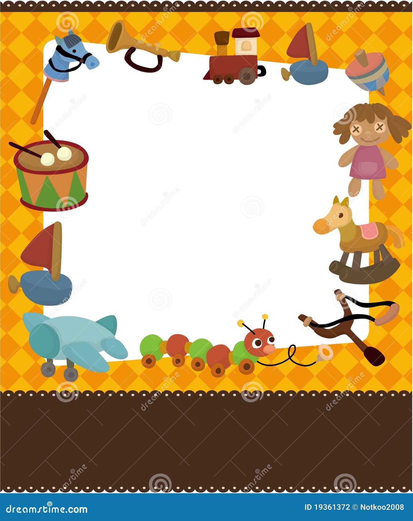 Cartoon kid toy card stock vector. Illustration of family - 19361372