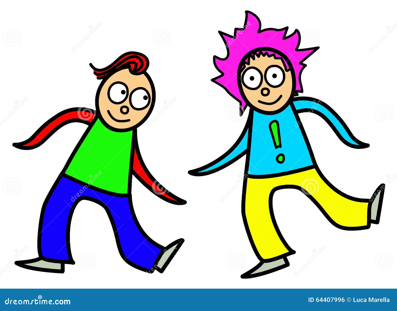 Cartoon Kids Dancing Vector Stock Vector - Illustration of funk ...