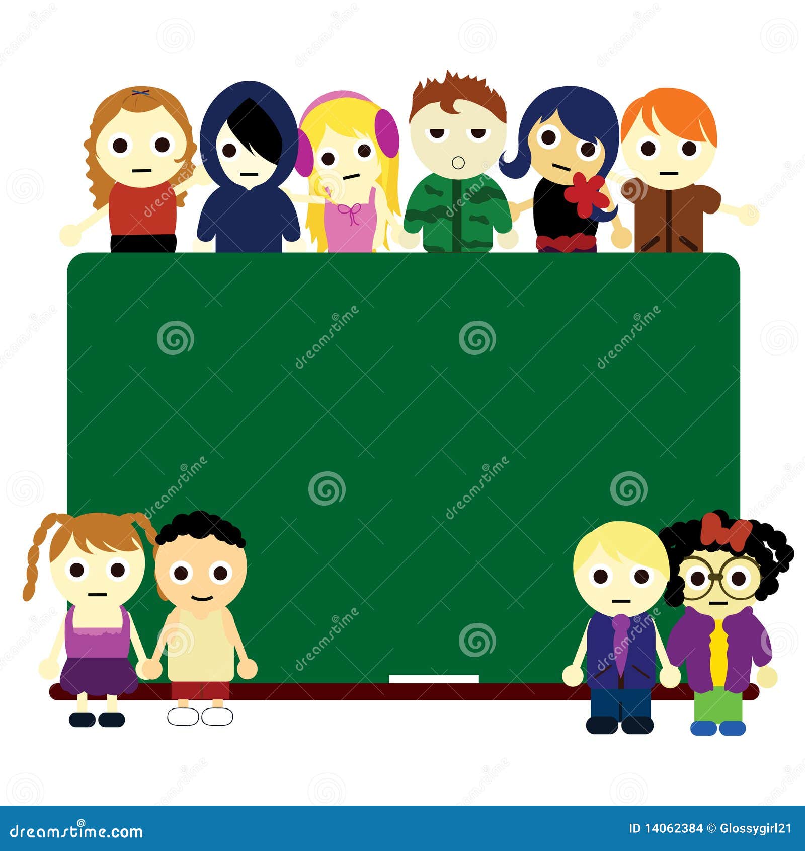 Cartoon Kids Unity stock vector. Illustration of color - 14062384