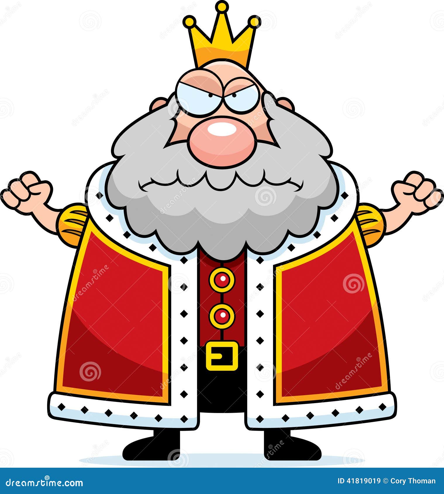 Cartoon King Angry Stock Vector - Image: 41819019