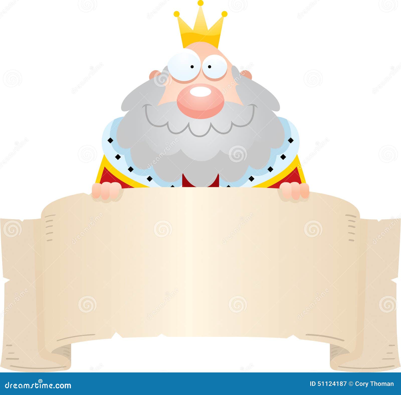 Cartoon King Banner stock vector. Illustration of graphic - 51124187