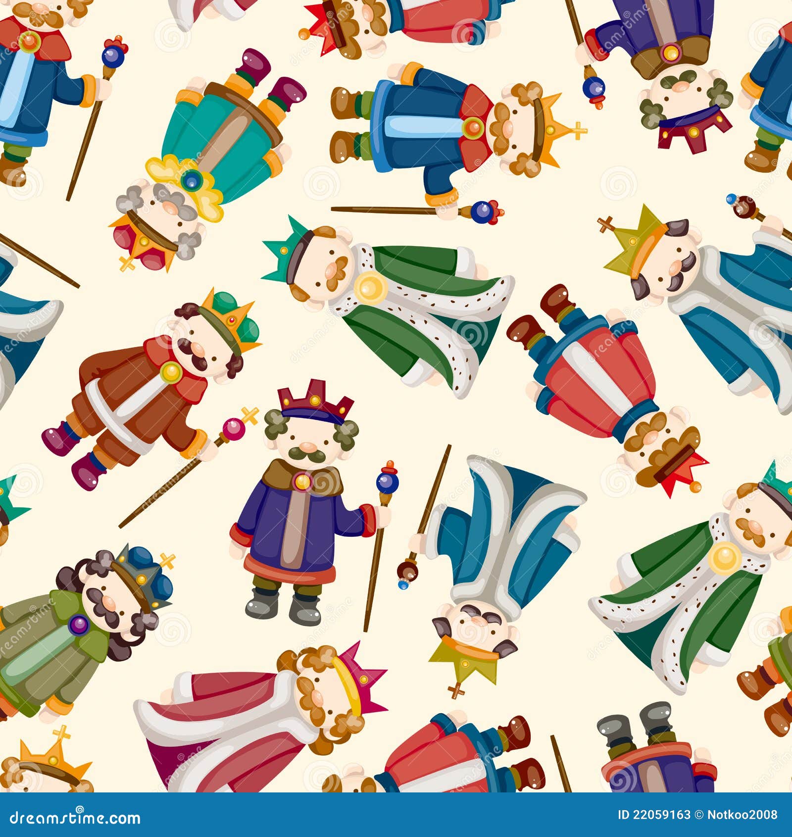 Cartoon king icons set stock vector. Illustration of collection - 22059163