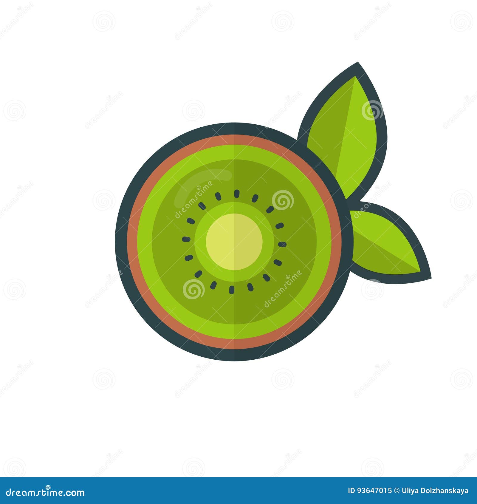 Cartoon kiwi vector stock vector. Illustration of color - 93647015