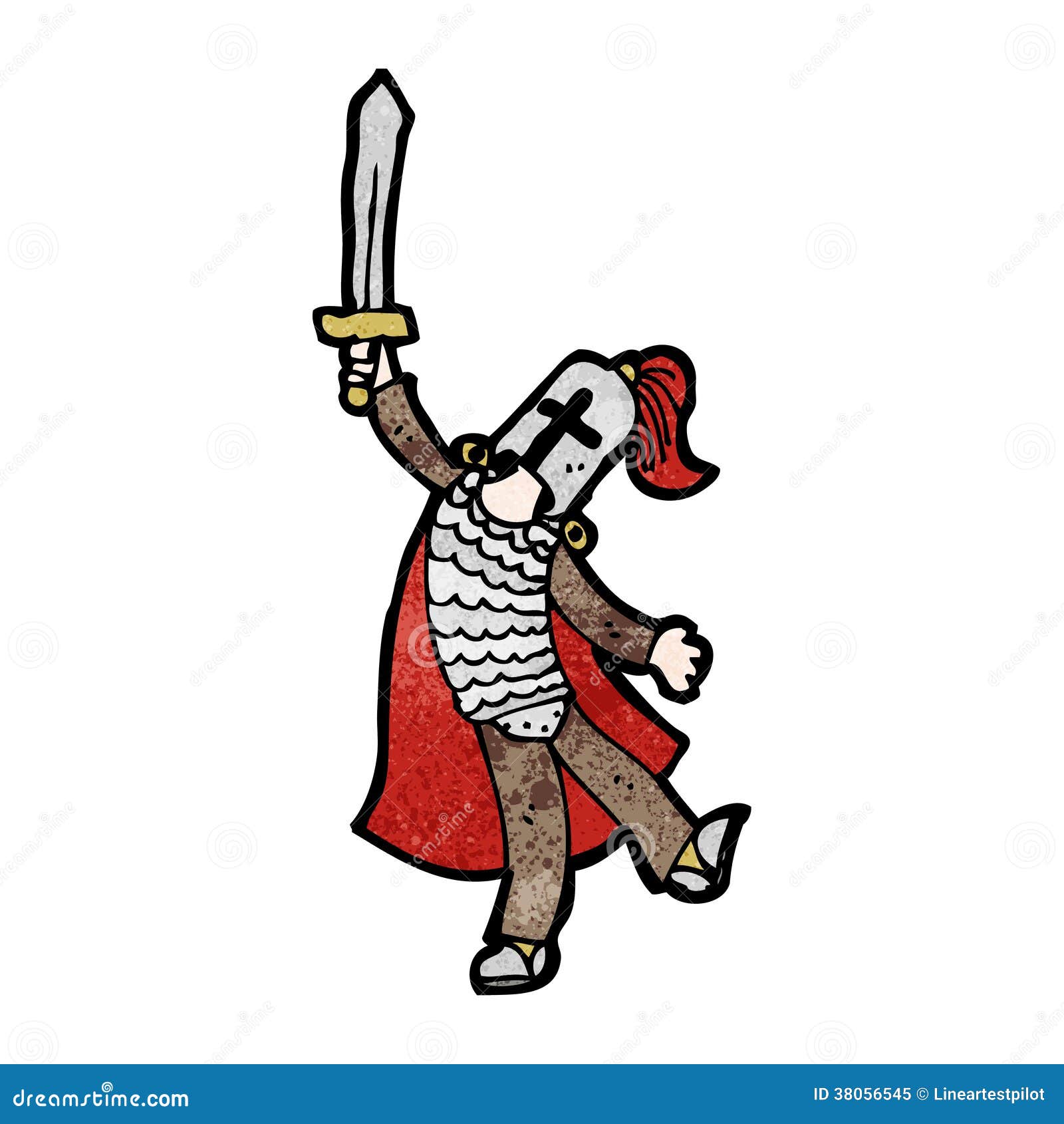 Cartoon knight stock vector. Illustration of sketch, artwork - 38056545