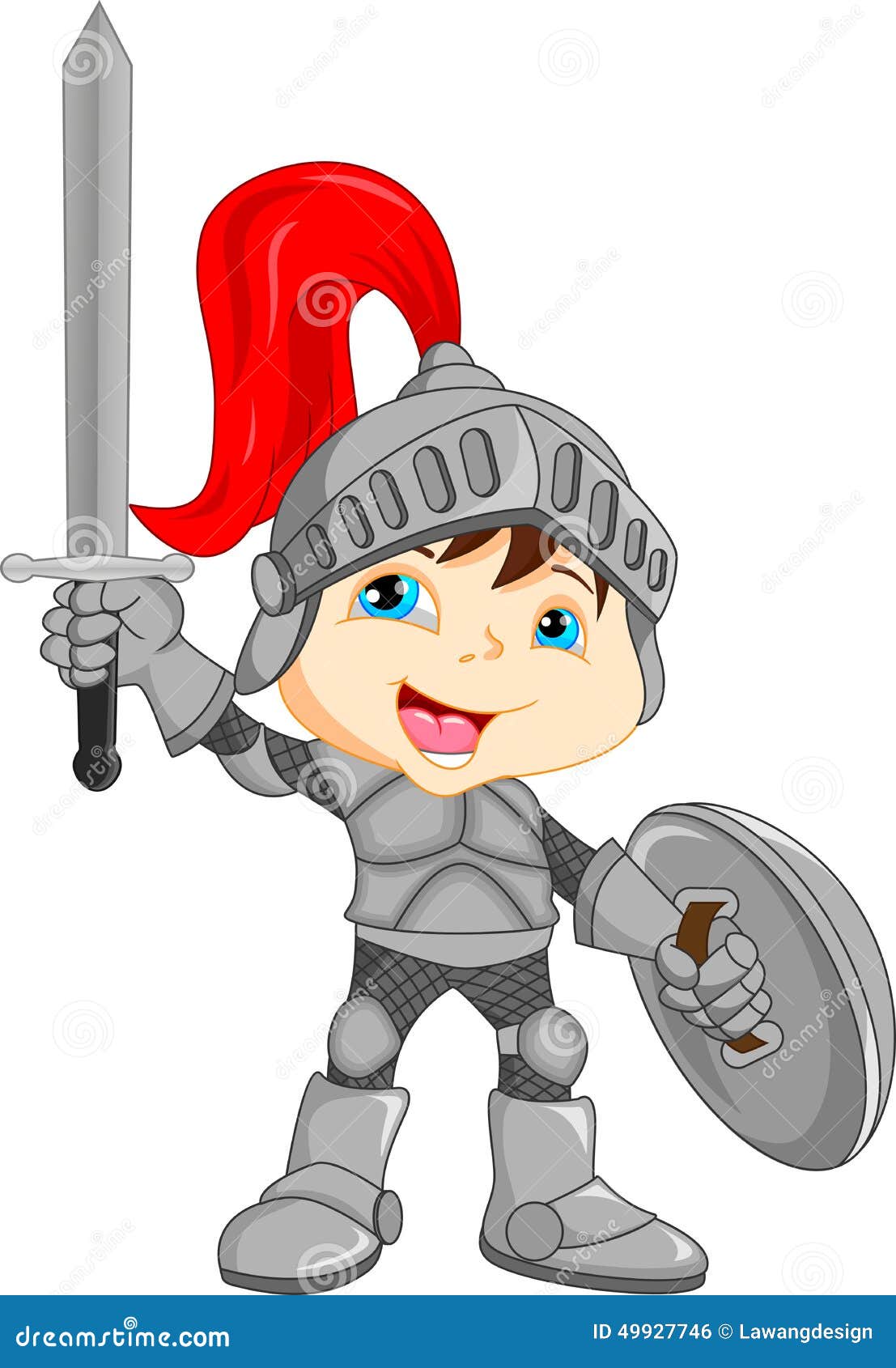 Cartoon Knight Boy Stock Vector - Image: 49927746