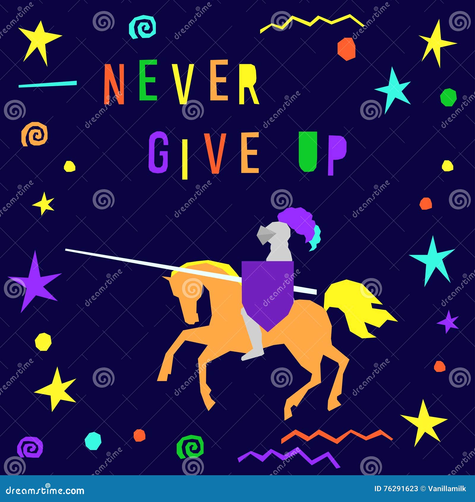 Cartoon knight. stock vector. Illustration of knight - 76291623