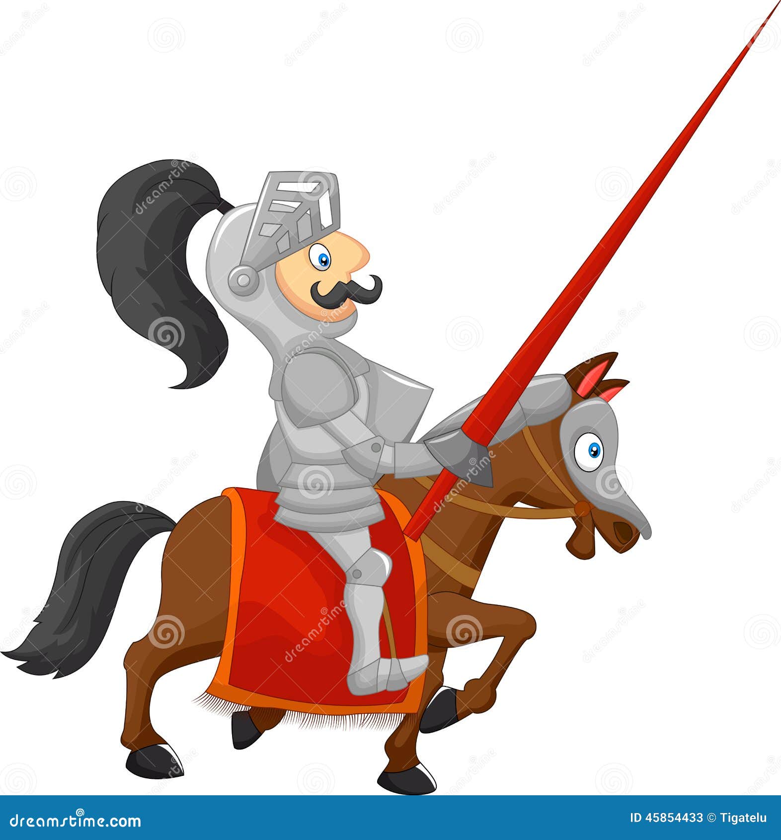 Cartoon knight posing stock vector. Illustration of motif - 45854433