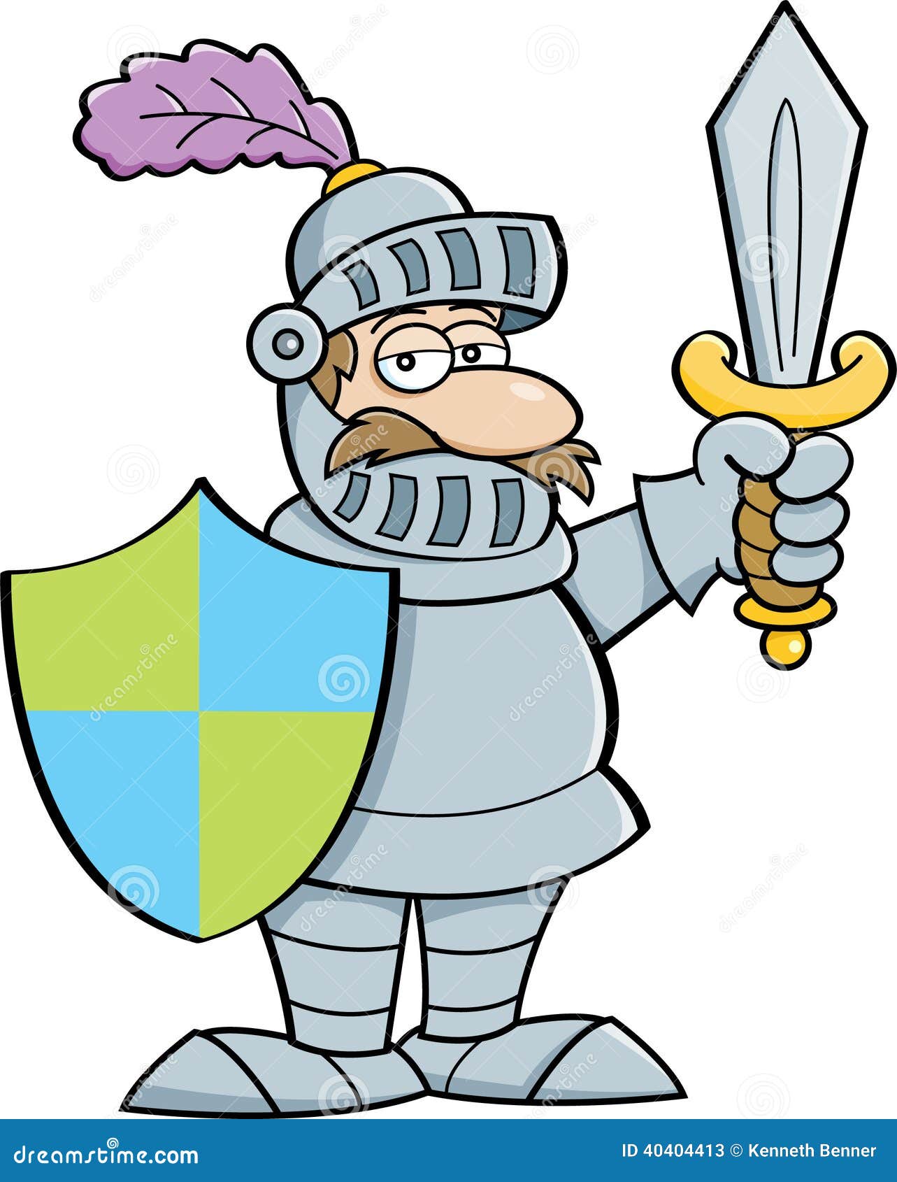 Cartoon Sword And Shield