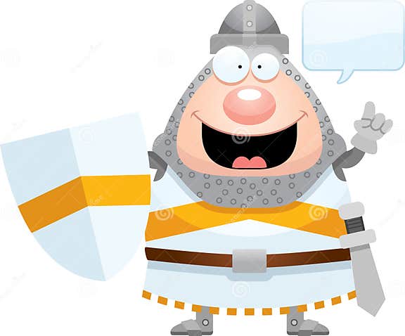 Cartoon Knight Talking stock vector. Illustration of idea - 51130367