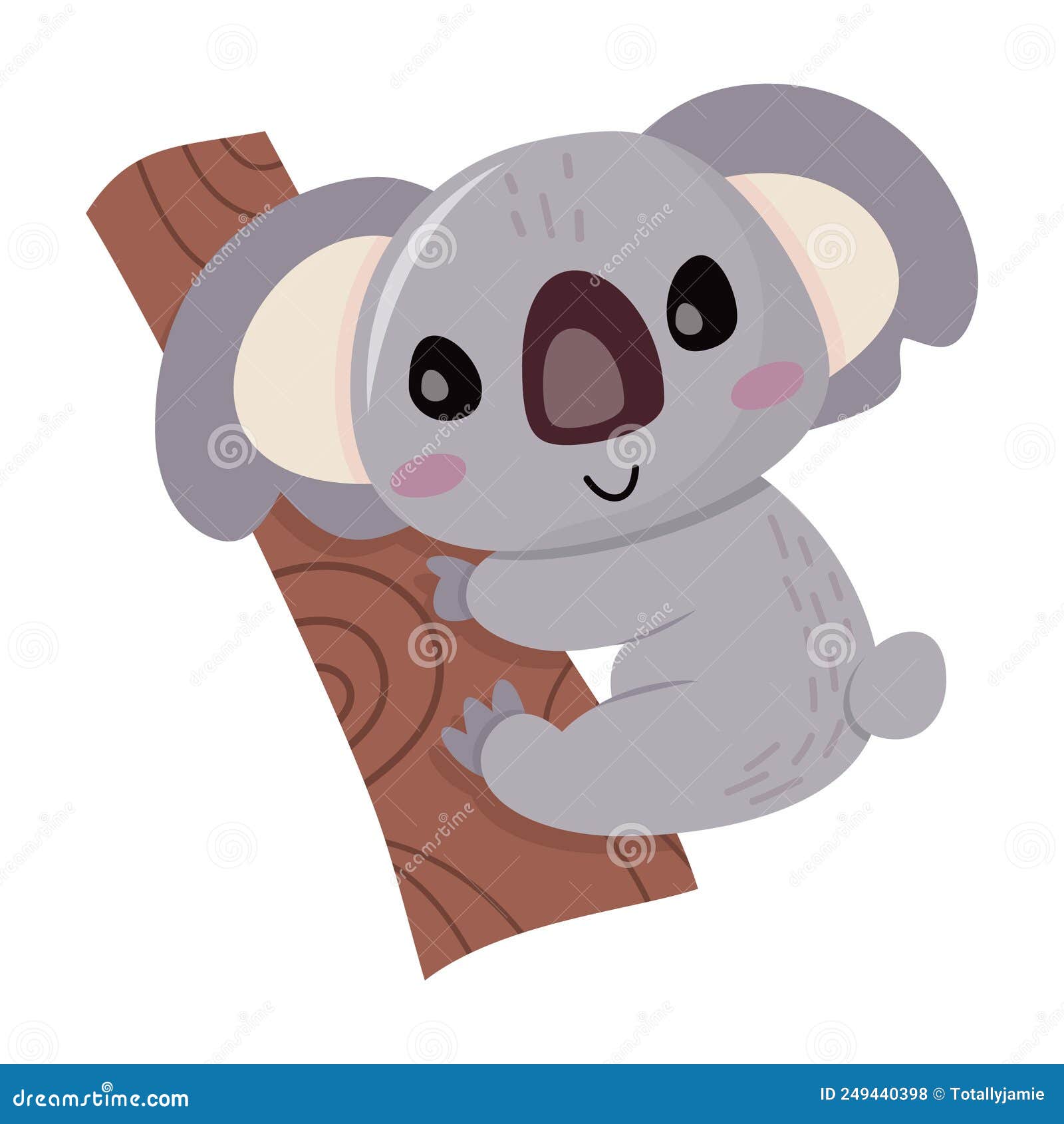 Cartoon Koala Bear stock vector. Illustration of cartoon - 249440398