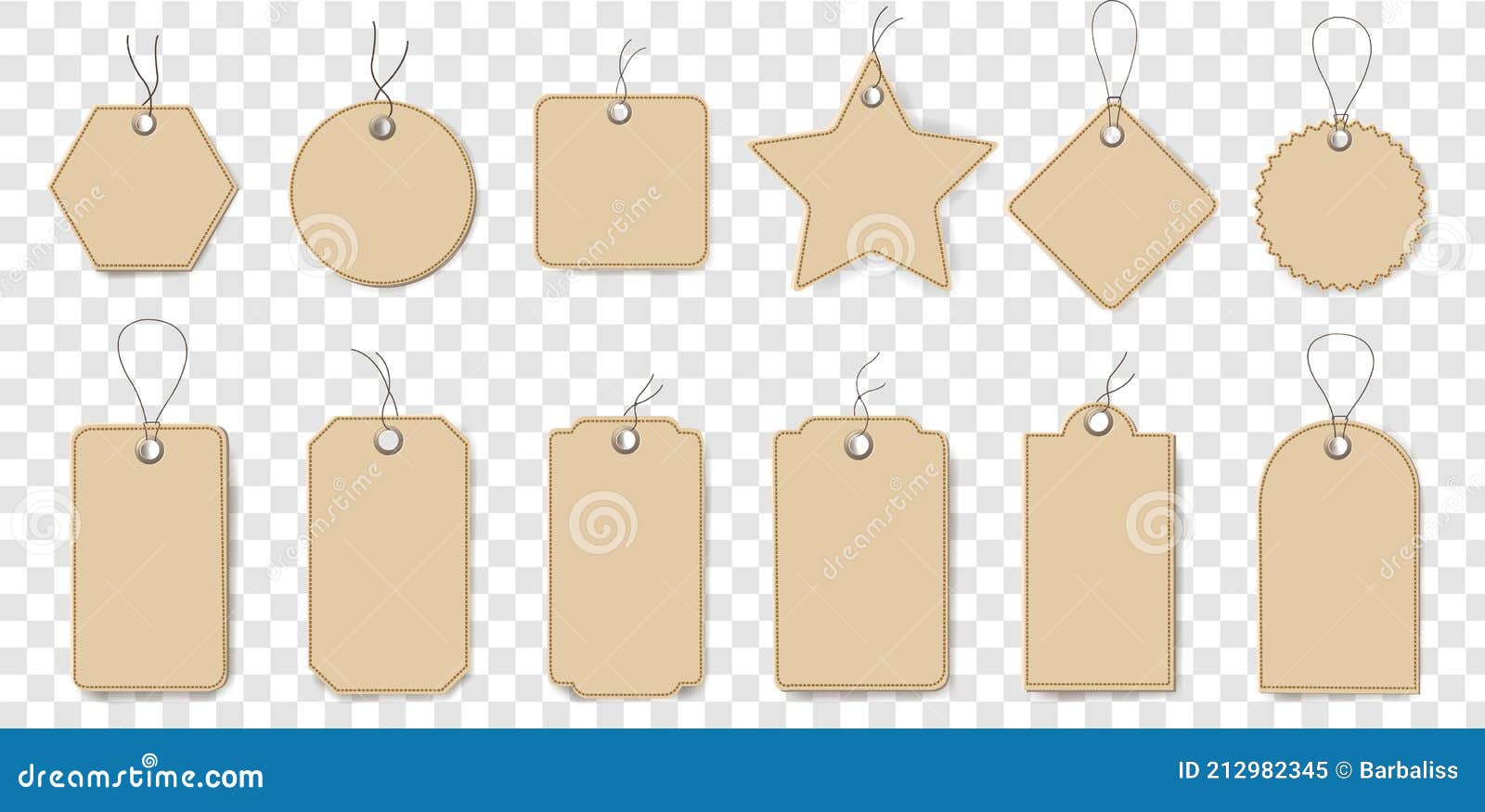 Cartoon Labels Set Isolated Transparent Background | CartoonDealer.com ...
