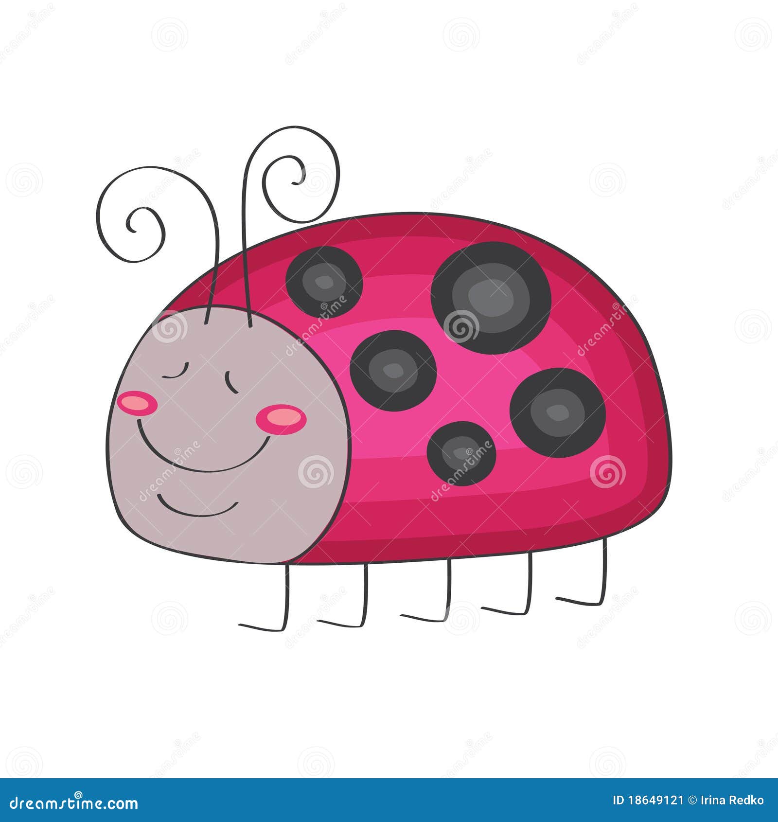 Lady Bird Chocolate Greenfly Royalty-Free Illustration | CartoonDealer ...