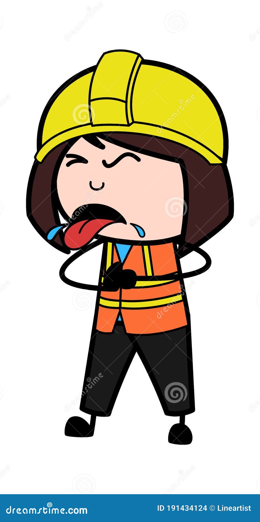 Cartoon Boy Choking Stock Photo | CartoonDealer.com #191437908