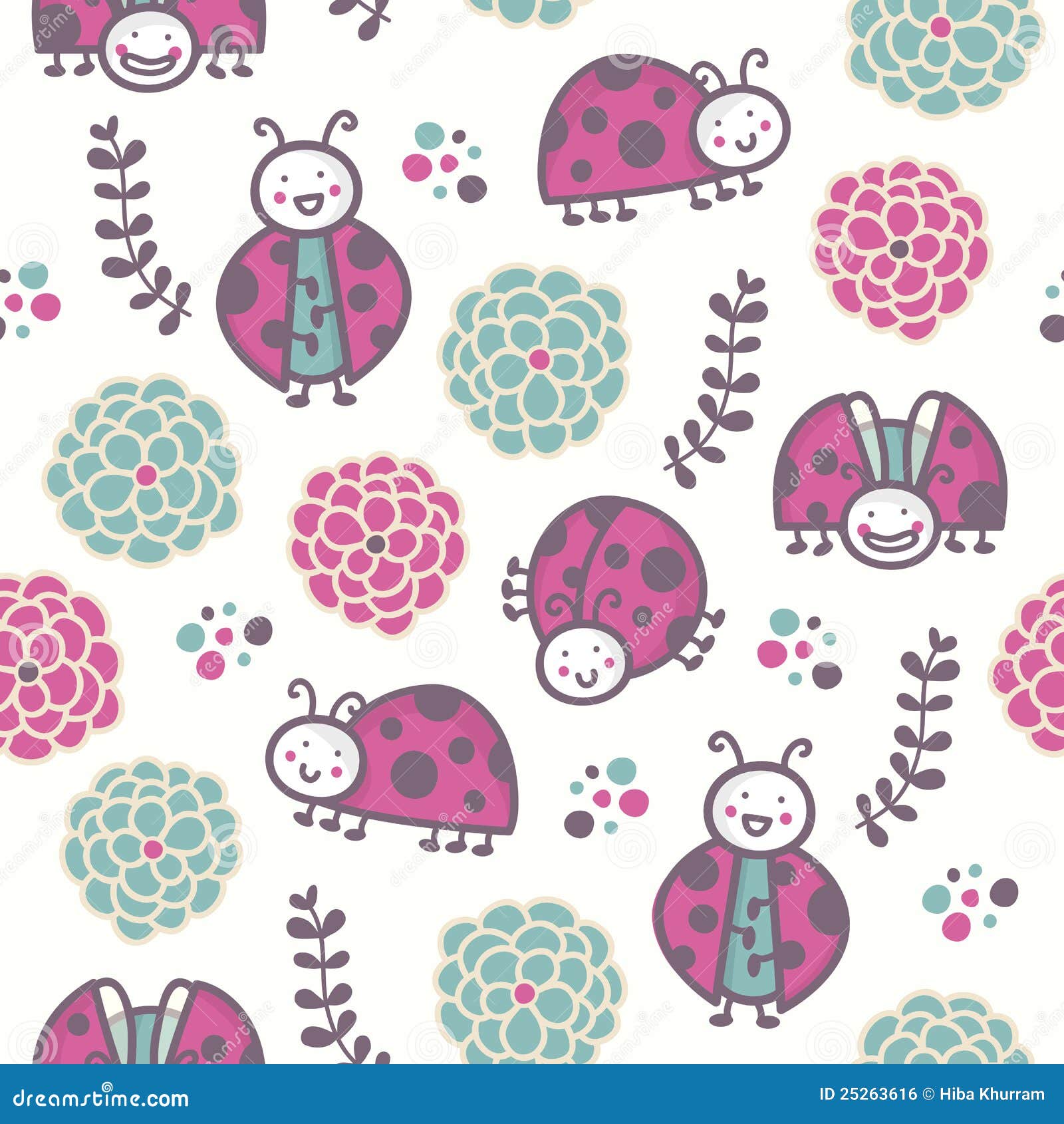 Set Of Cartoon Red And Ladybirds On A White Background, Corel ...