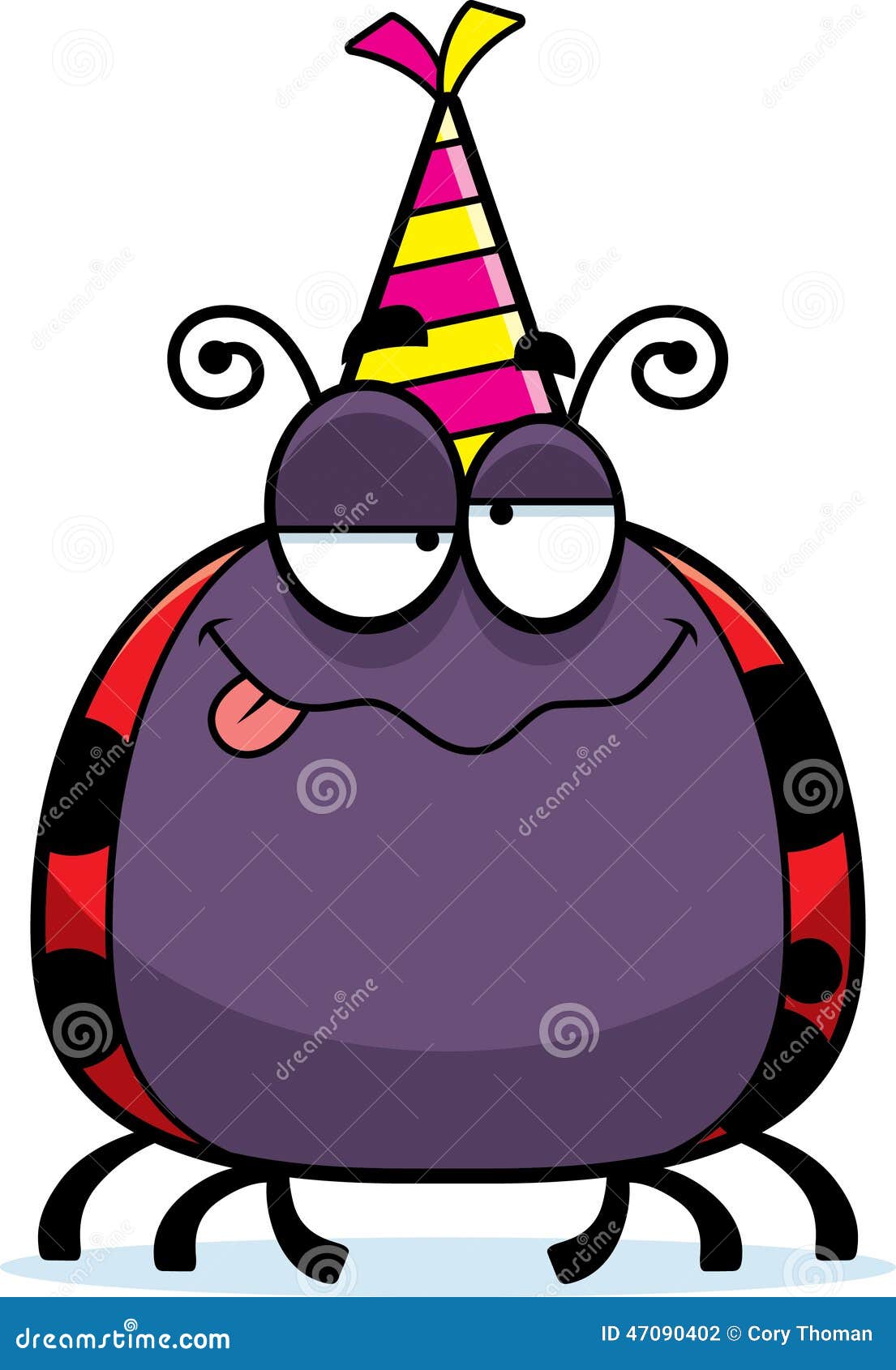 Cartoon Ladybug Drunk Party Stock Vector - Illustration of vector ...
