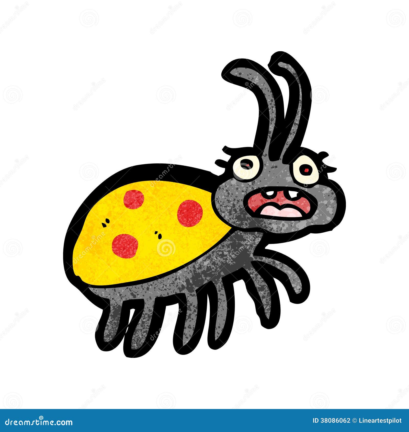 Cartoon ladybug stock vector. Illustration of cartoon - 38086062