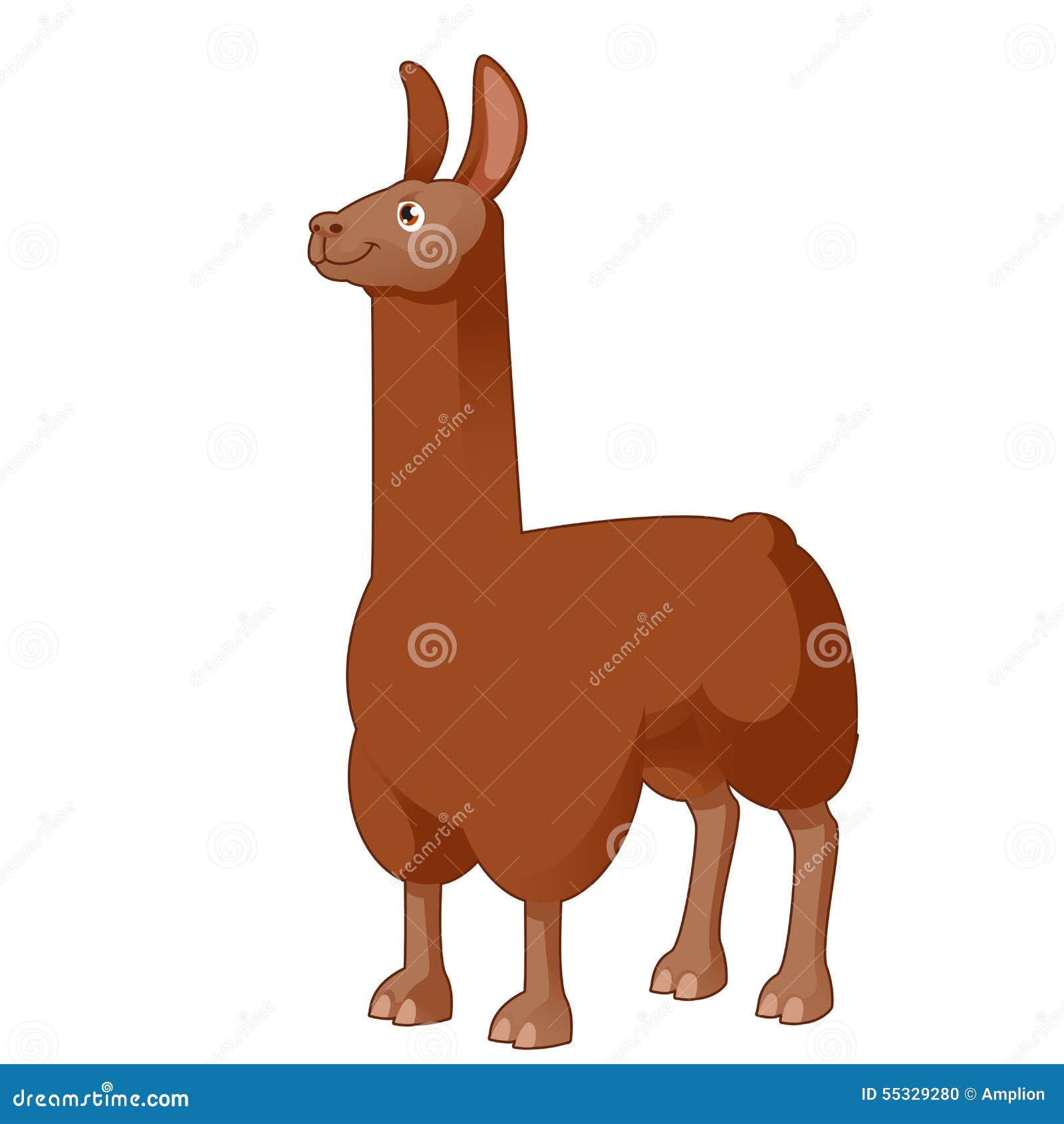Cartoon Lama stock vector. Illustration of cartoon, graphics - 55329280