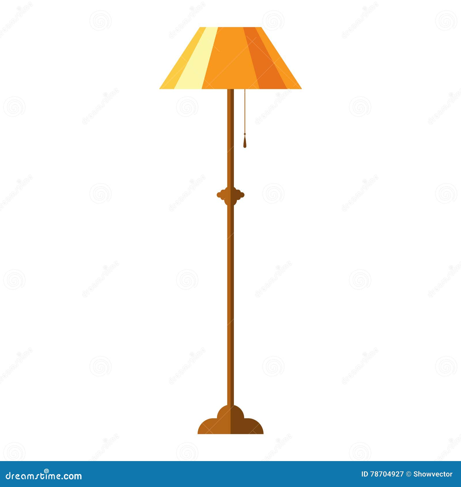 Cartoon Lamp Vector Illustration. Stock Vector - Illustration of ...