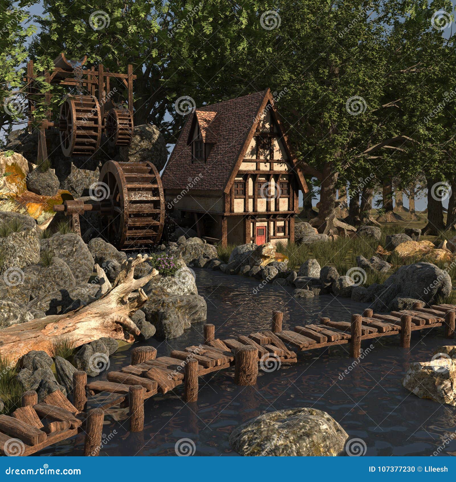 Cartoon Mill Vector Illustration | CartoonDealer.com #15753806