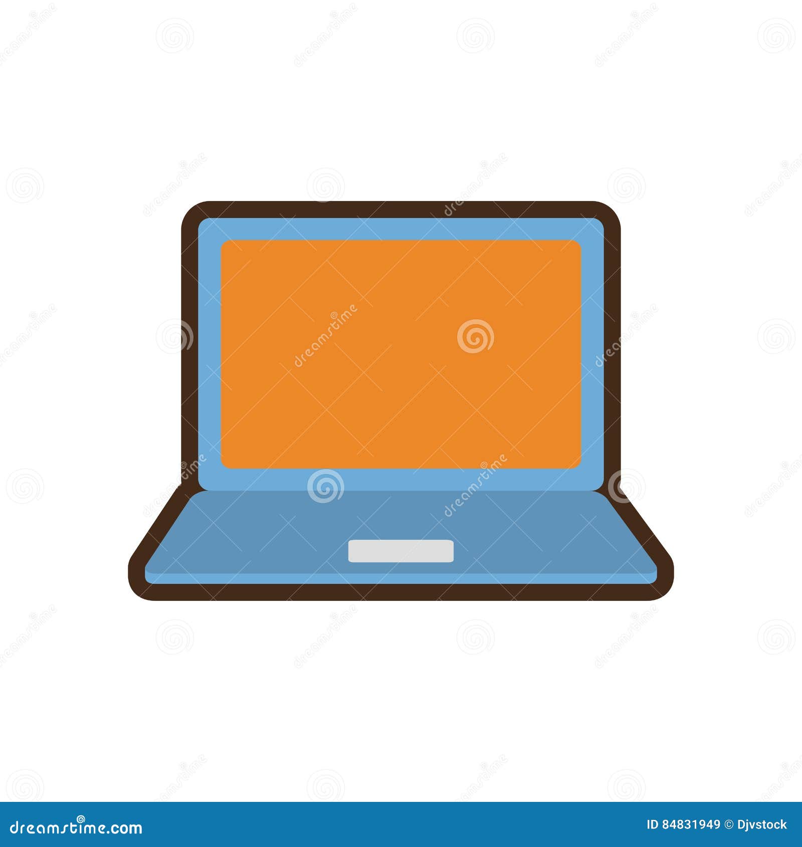 Cartoon Laptop Device Gadget Technology Stock Illustration ...