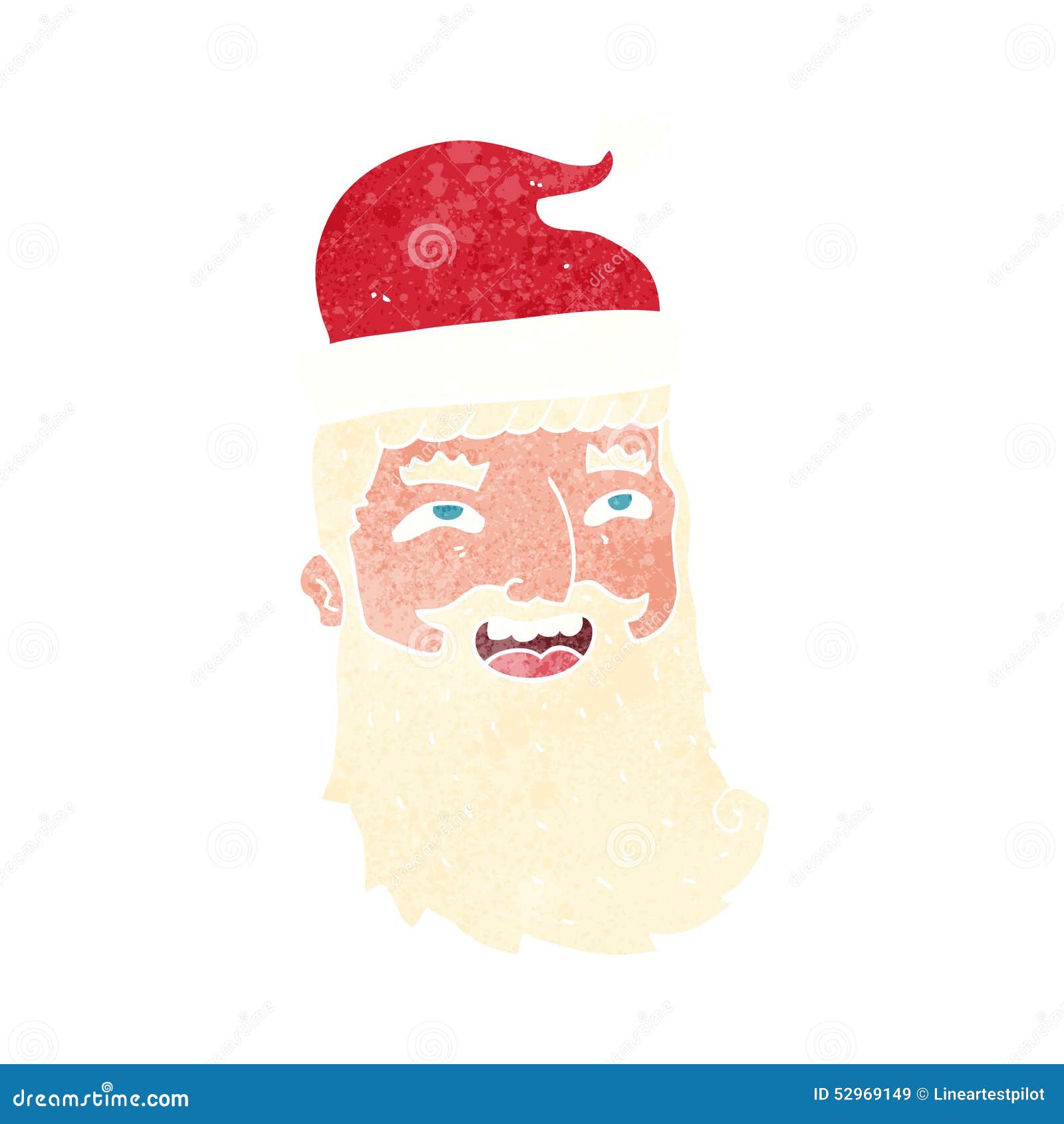 Cartoon laughing santa stock illustration. Illustration of character ...