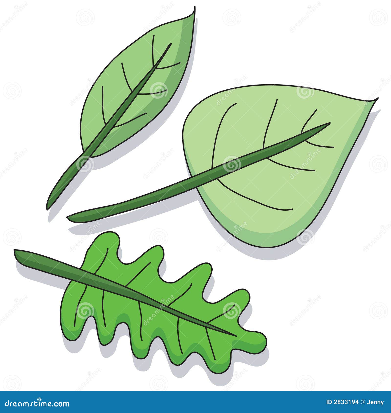 Cartoon Leaf Stock Images - Image: 2833194